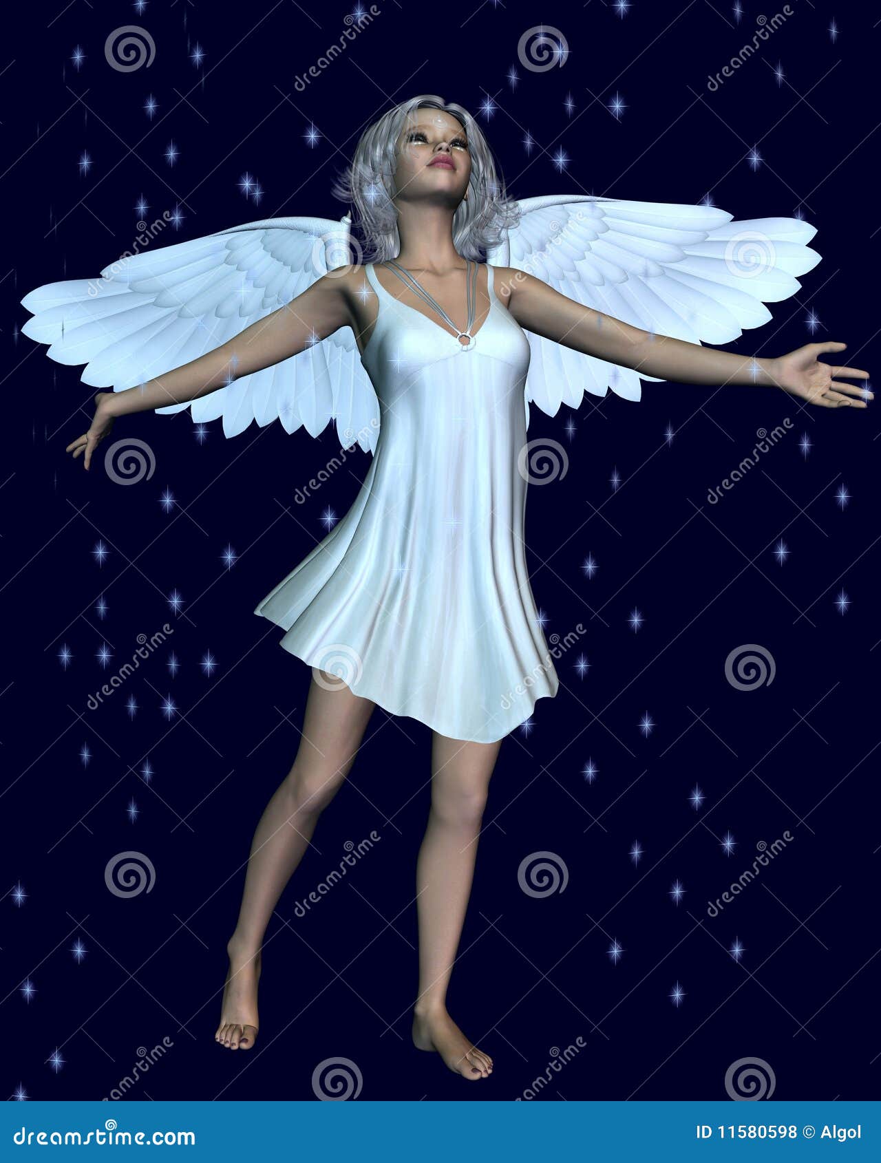 Christmas Angel Silver Sparkles Stock Illustrations – 13 Christmas ...