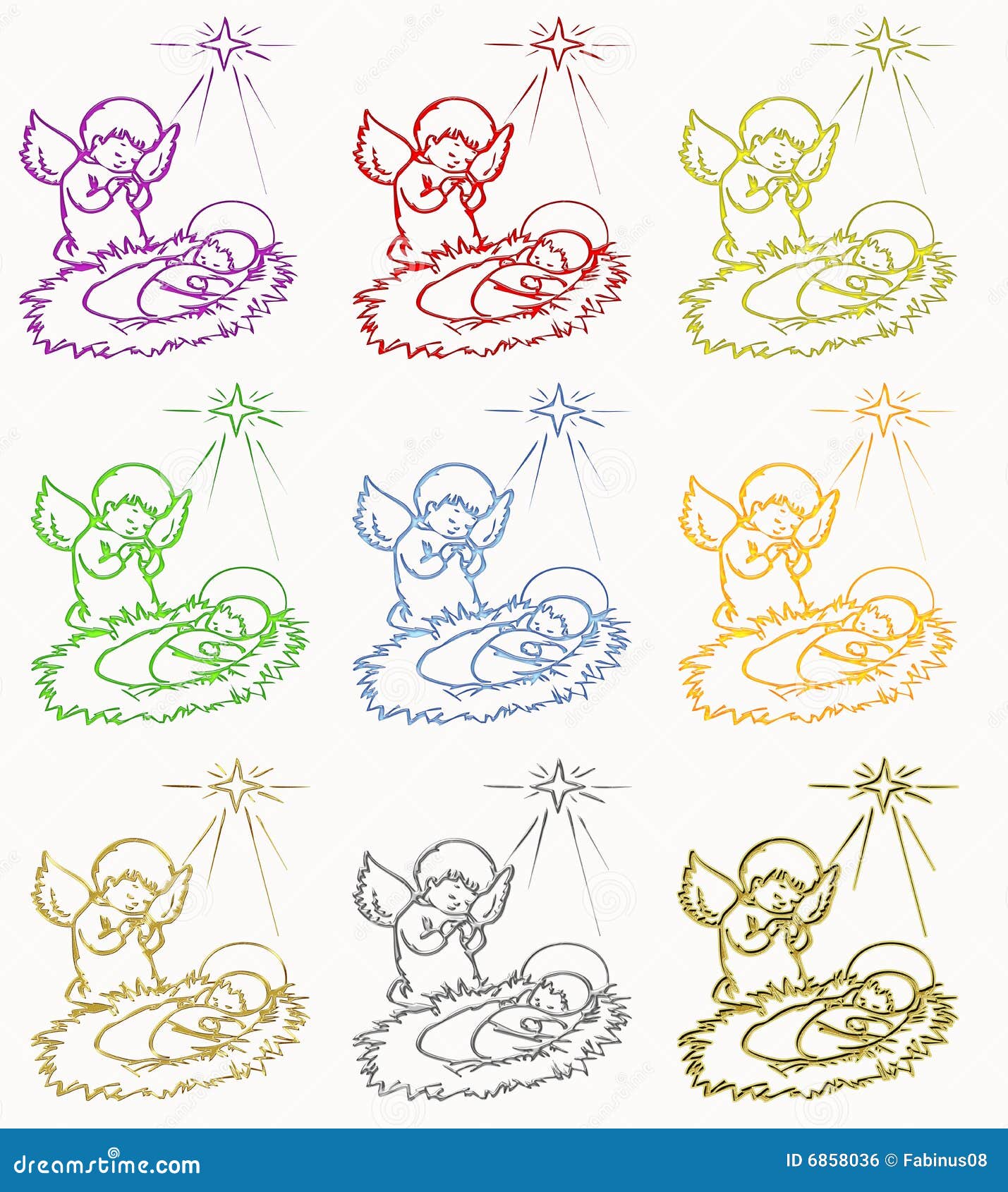 Christmas angel symbol stock illustration. Illustration of template ...