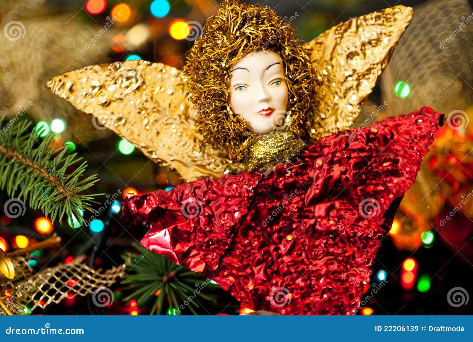 Christmas angel toy stock image. Image of lights, christmas - 22206139