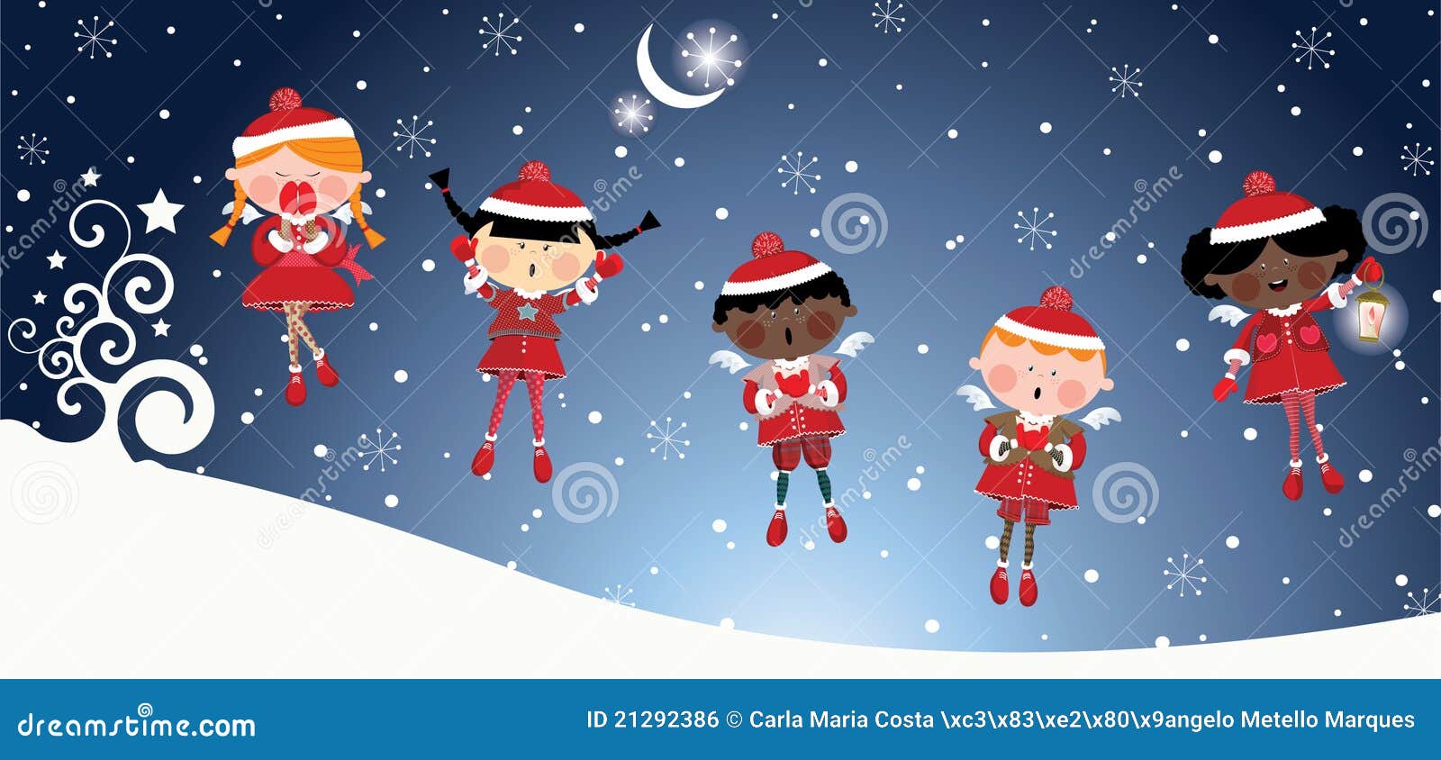 Christmas angels stock vector. Illustration of guardian - 21292386