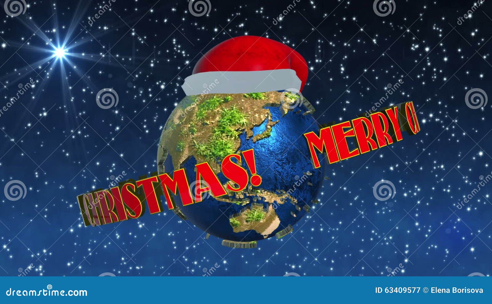 Christmas Animation with Earth Stock Video - Video of sphere, christmas ...