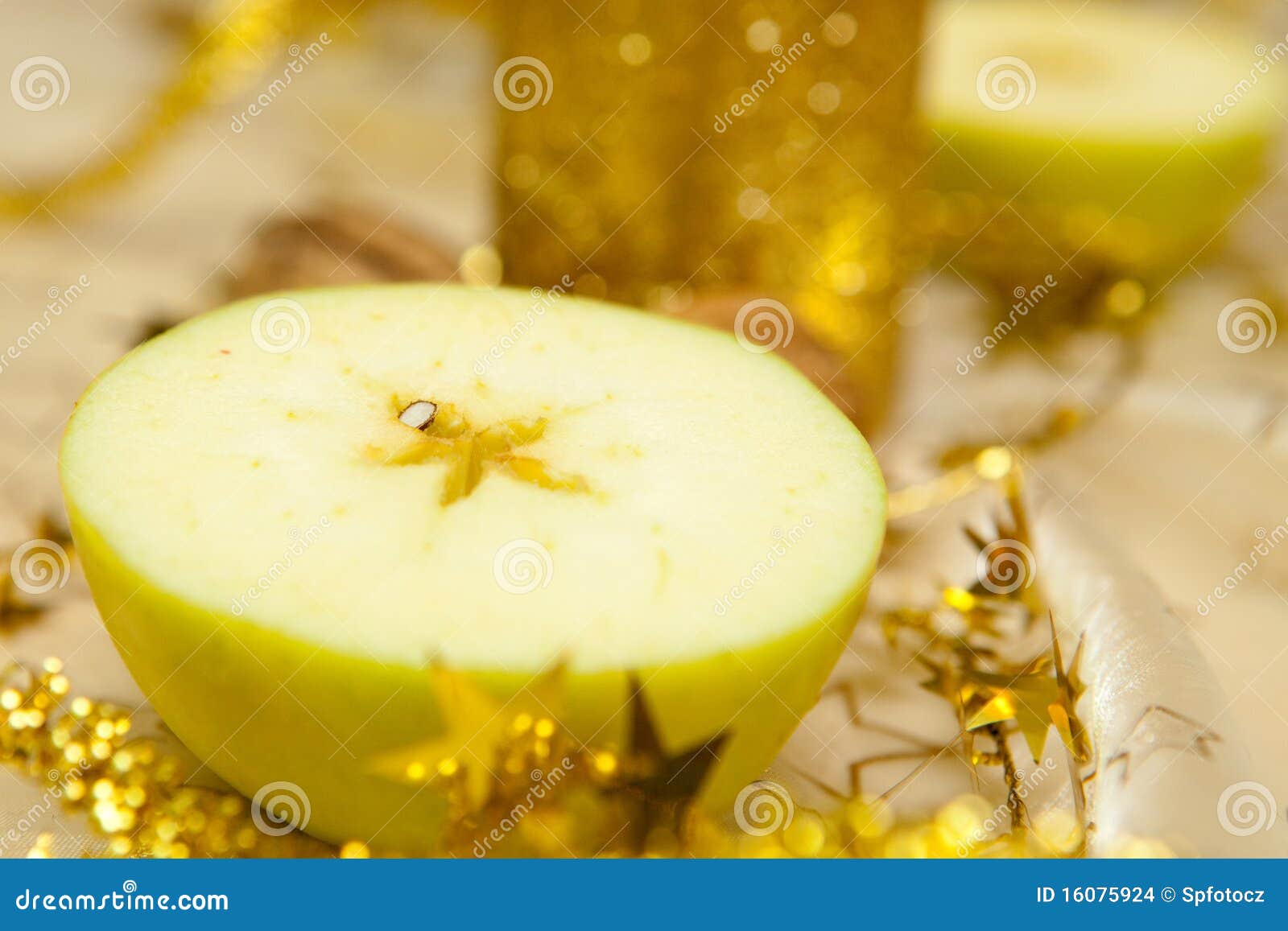 Christmas apple stock photo. Image of mesmerize, ambience - 16075924