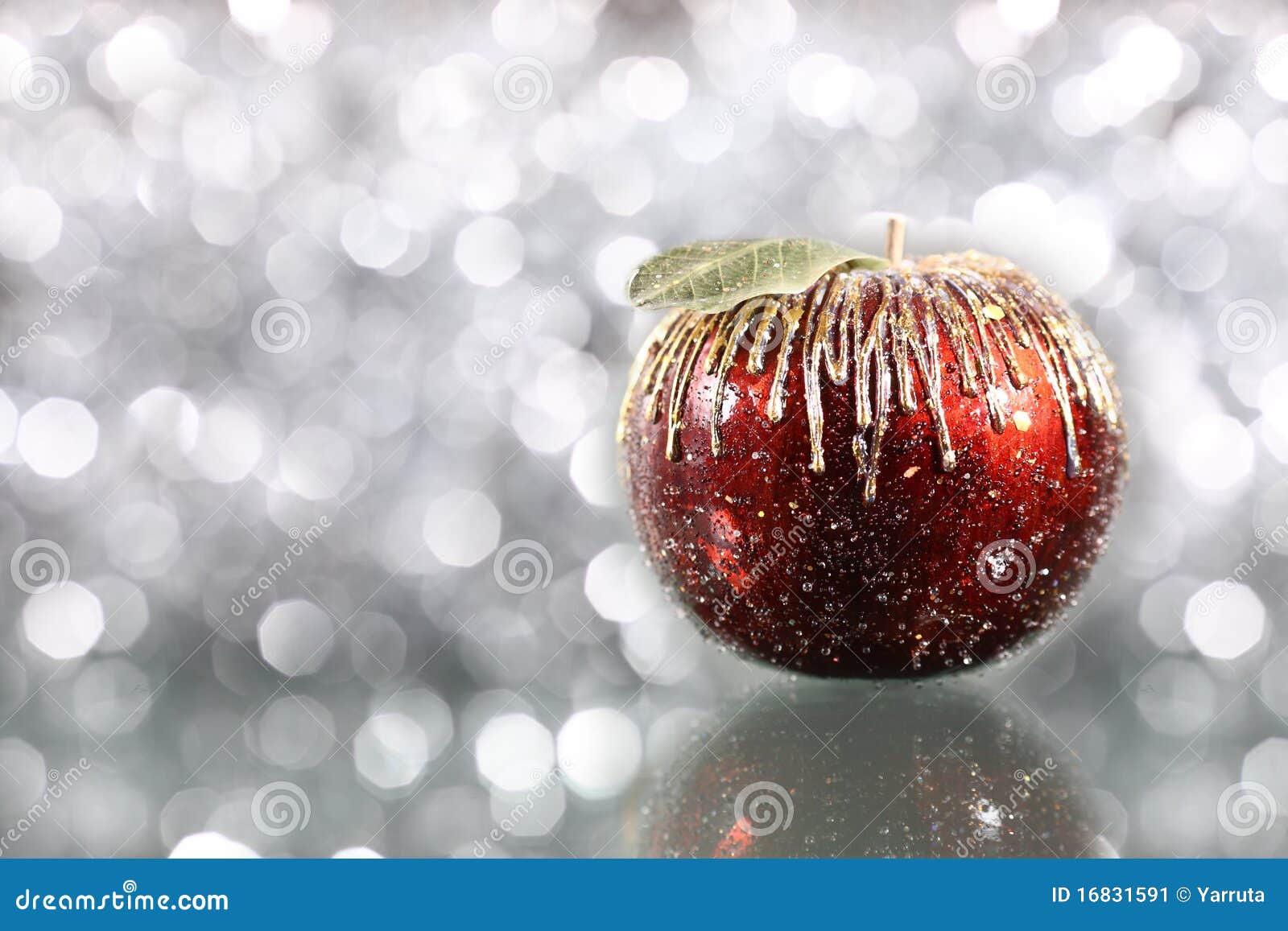 Christmas apple stock image. Image of glass, beauty, background - 16831591