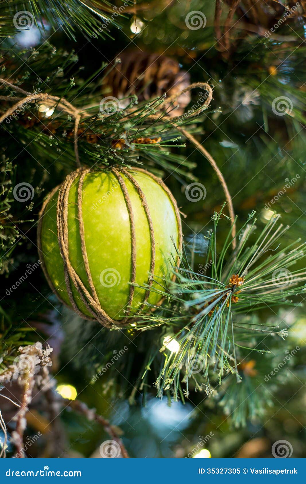 Christmas apple stock image. Image of apple, tree, decorations - 35327305