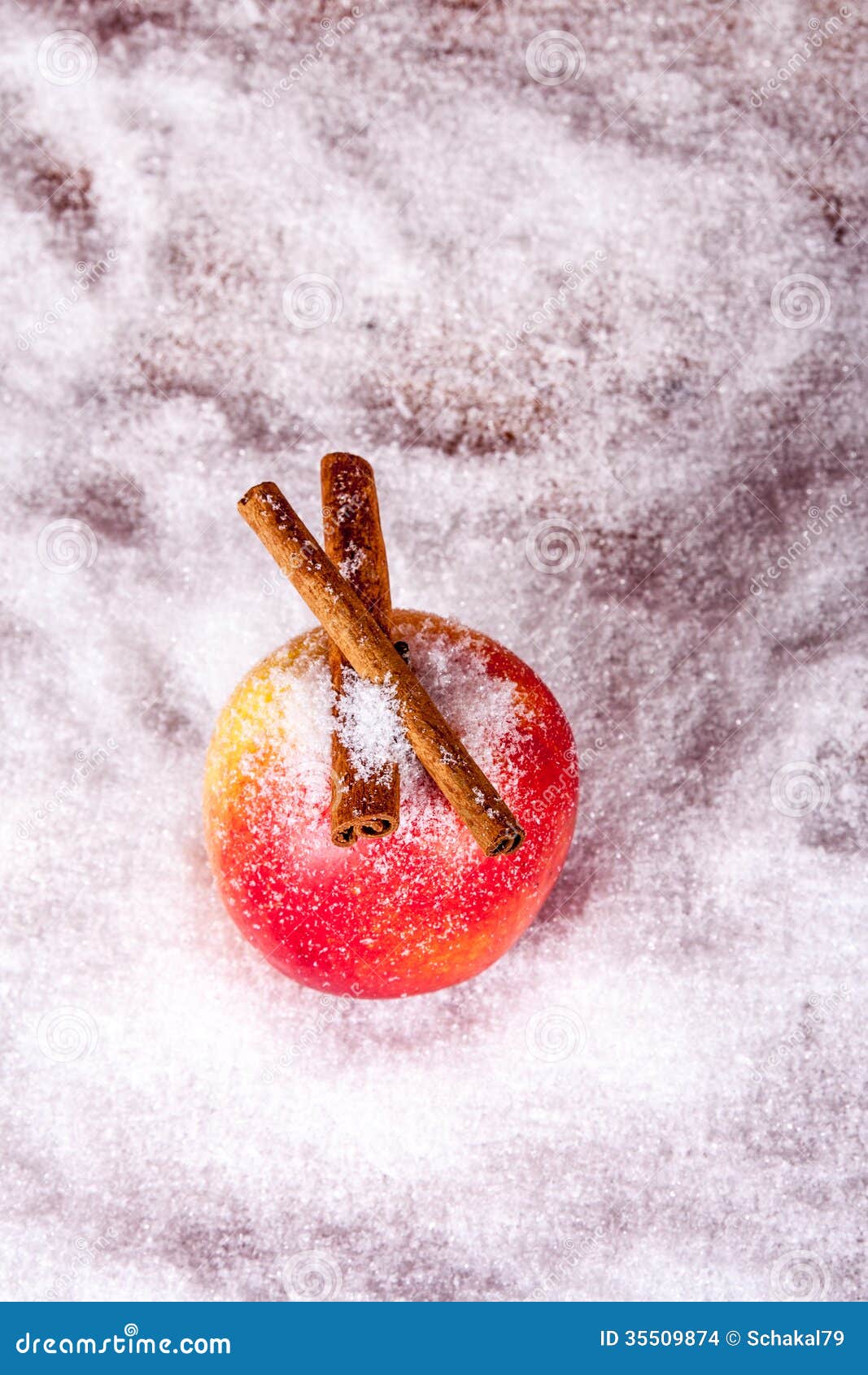Christmas apple stock photo. Image of snow, decoration - 35509874