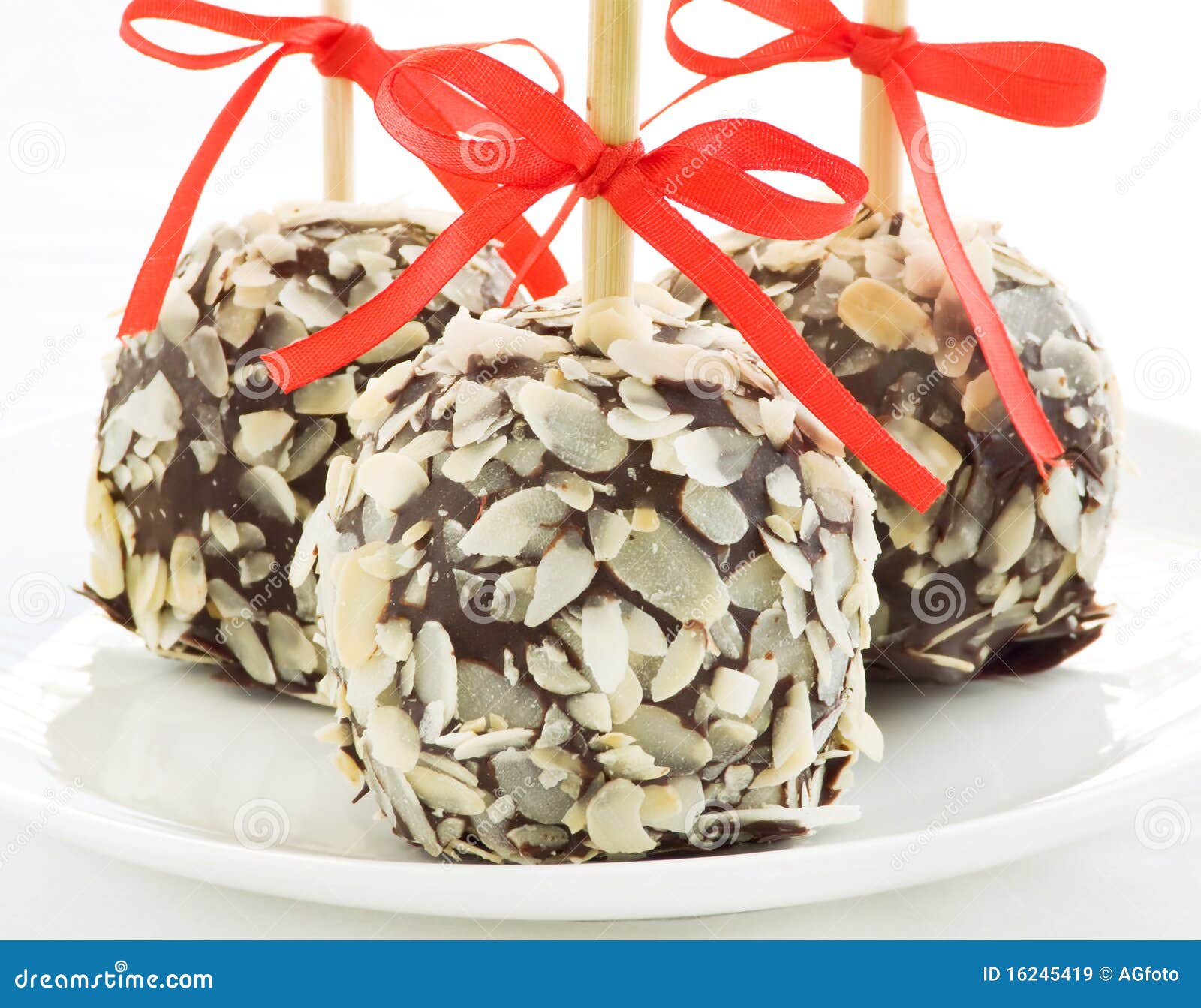 Christmas apples stock image. Image of dessert, almonds - 16245419