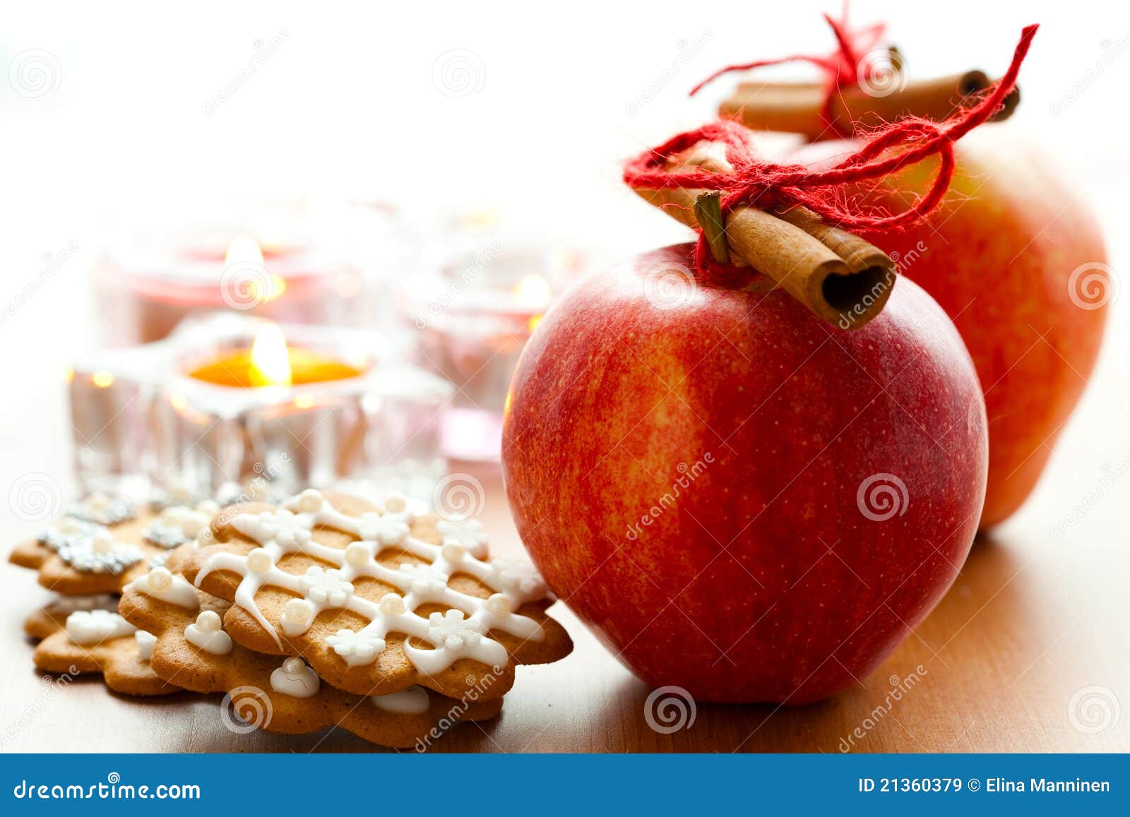 Christmas apples stock image. Image of freshness, delicious - 21360379