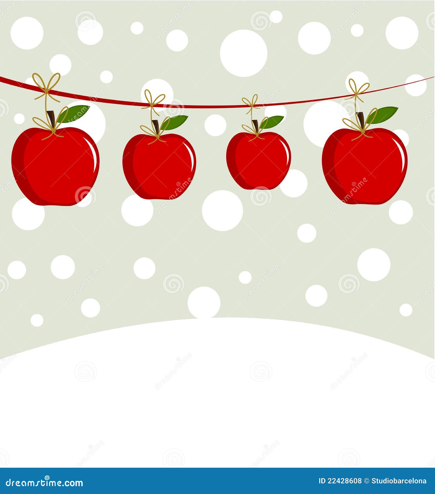Christmas apples stock vector. Illustration of abstract - 22428608
