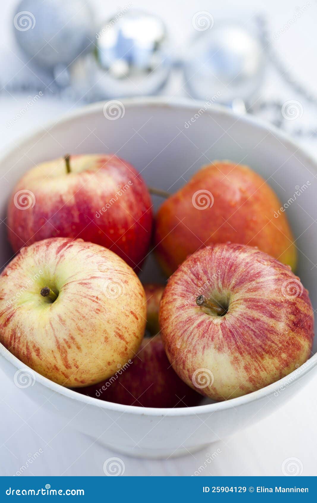 Christmas apples stock image. Image of freshness, delicious - 25904129