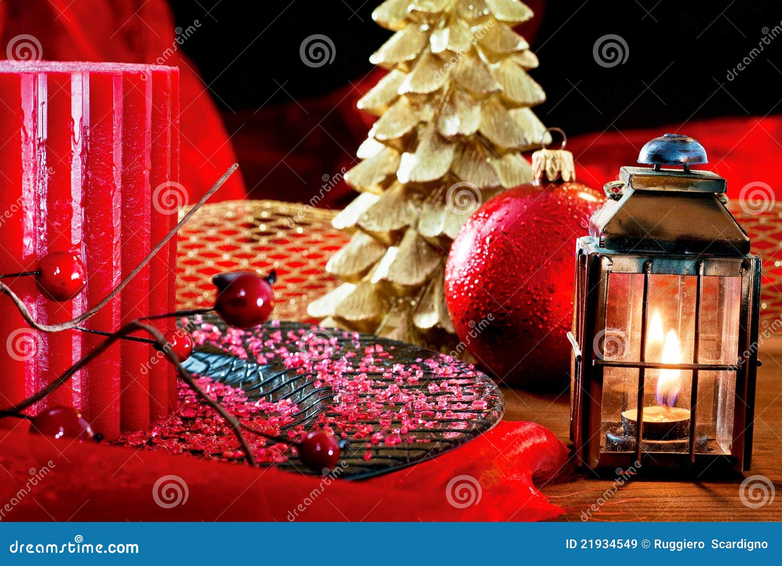 Christmas Atmosphere with Lighting Stock Image - Image of golden, happy ...