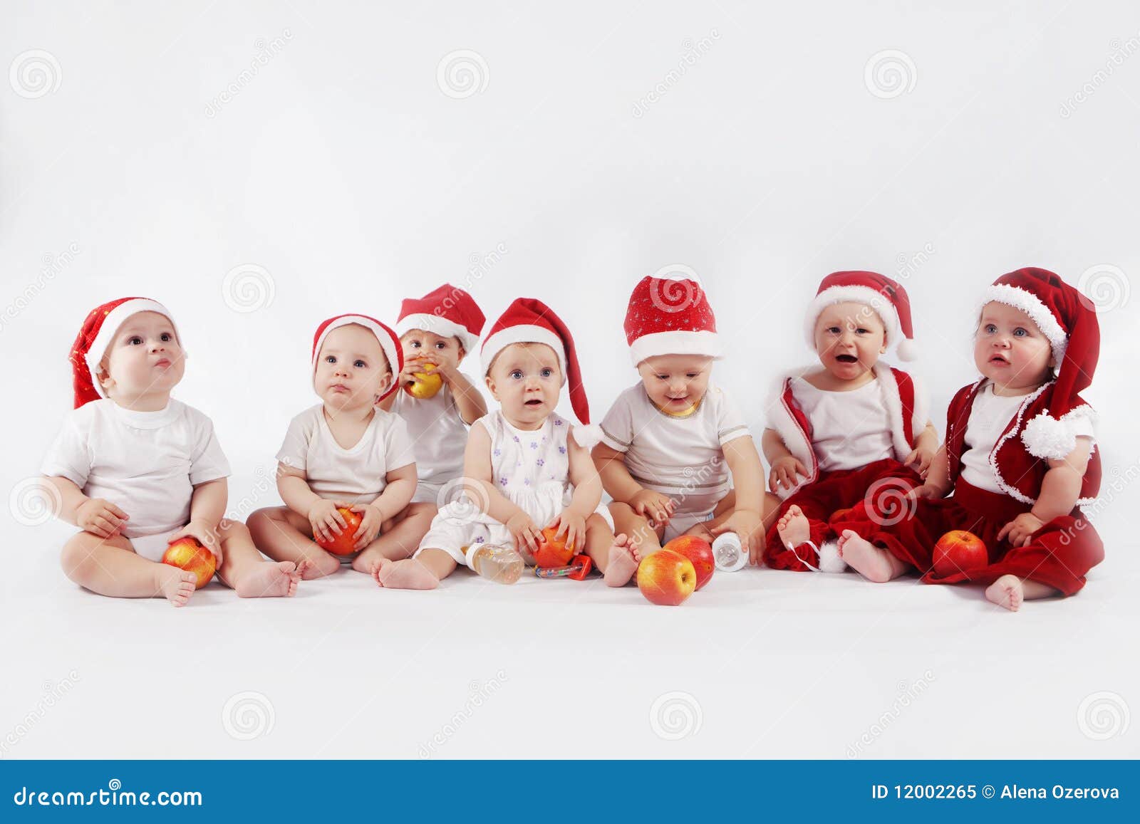 Christmas babies stock image. Image of claus, elementary - 12002265