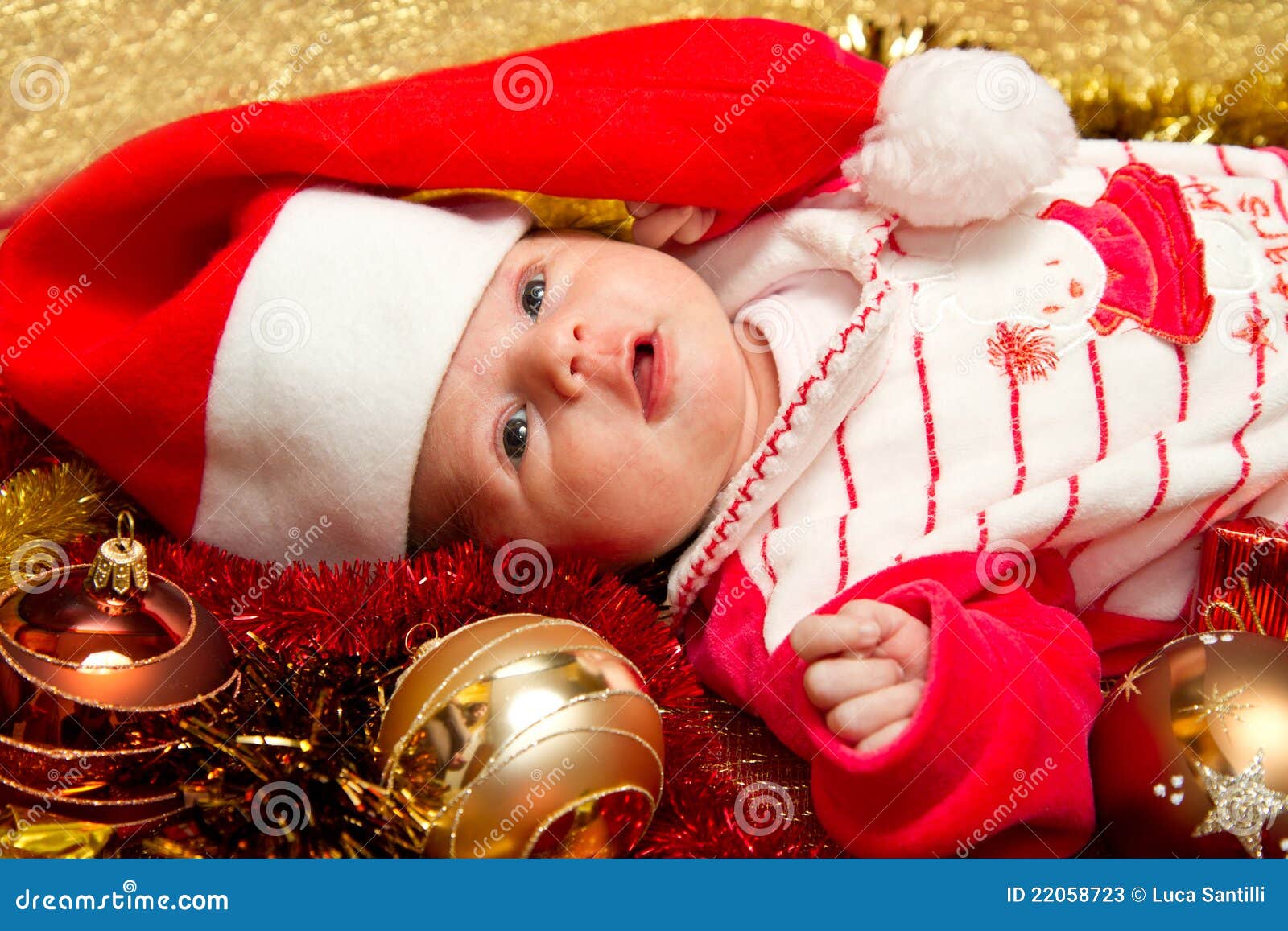 Christmas baby stock image. Image of cute, person, funny - 22058723