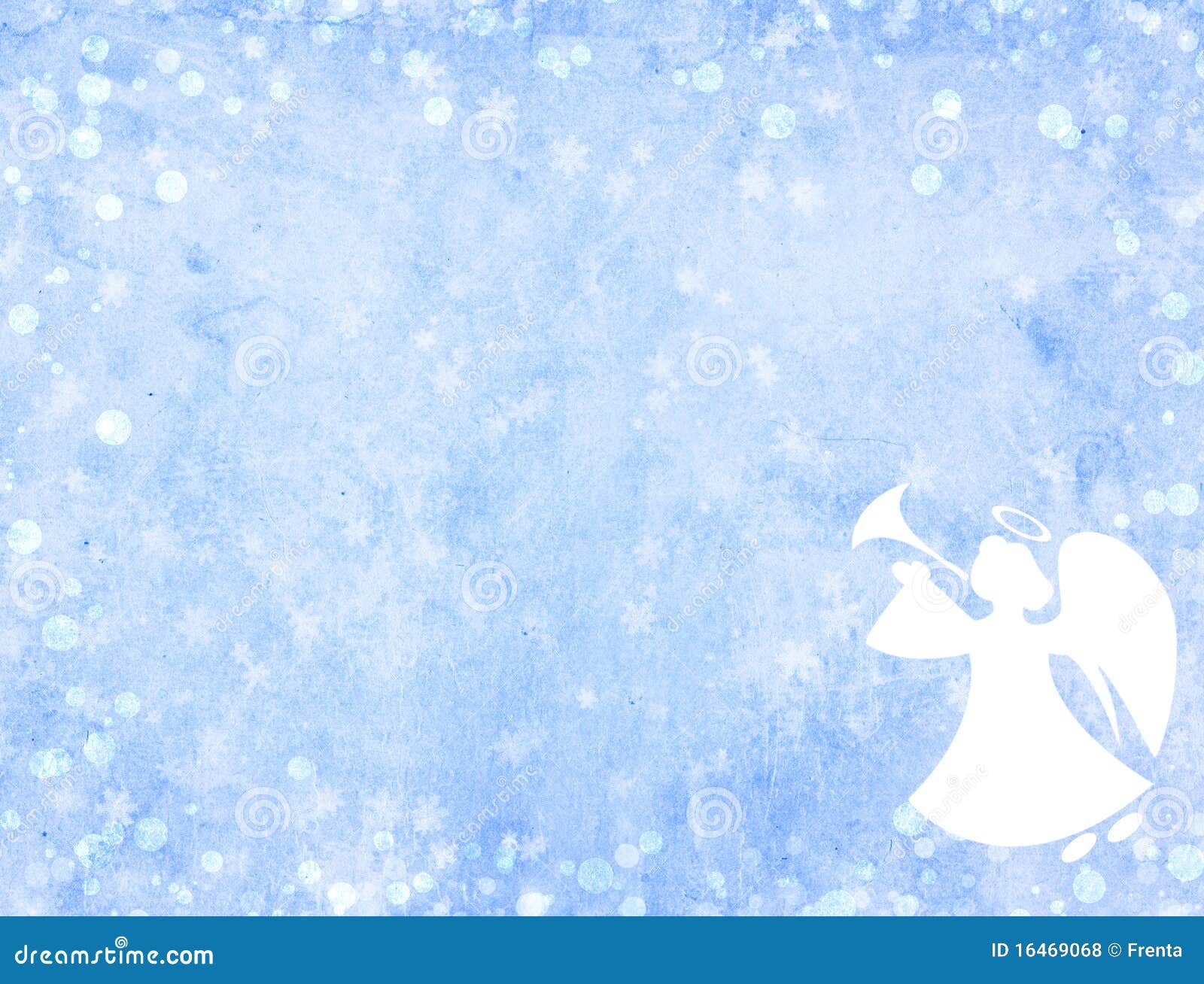 Christmas Background with Angel Stock Illustration - Illustration of ...