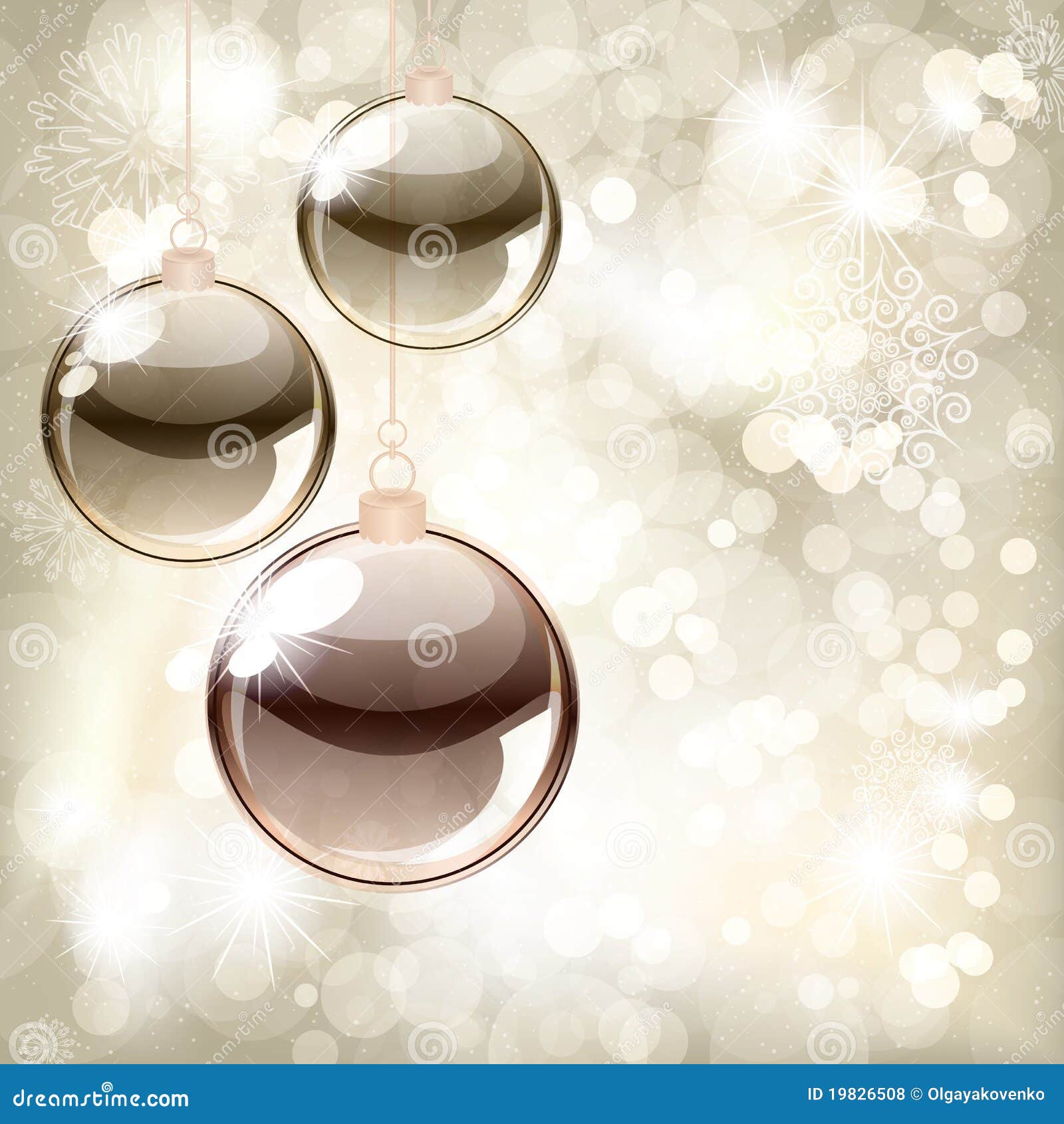 Christmas Background with Balls. Stock Vector - Illustration of happy ...