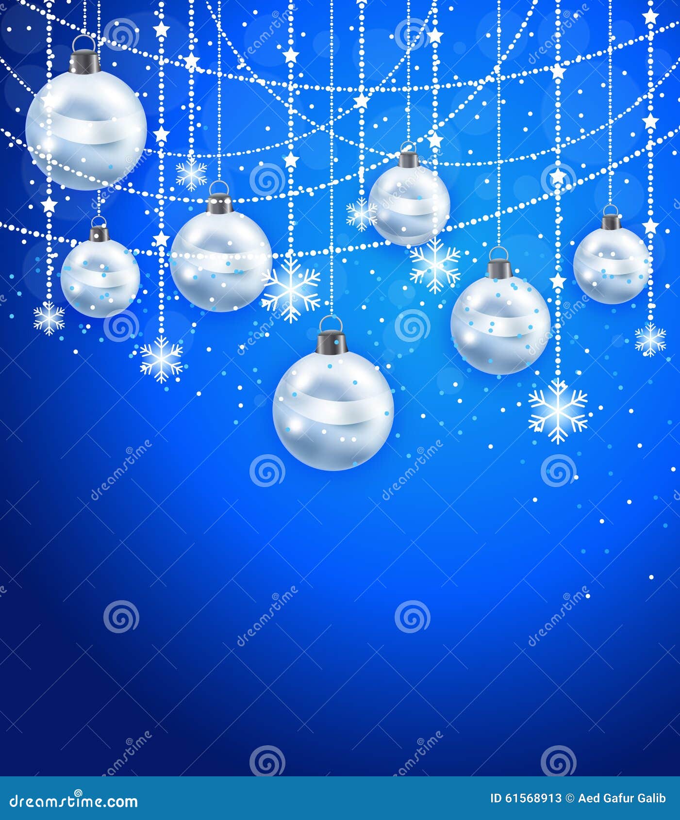 Christmas Background with Balls Stock Vector - Illustration of graphic ...