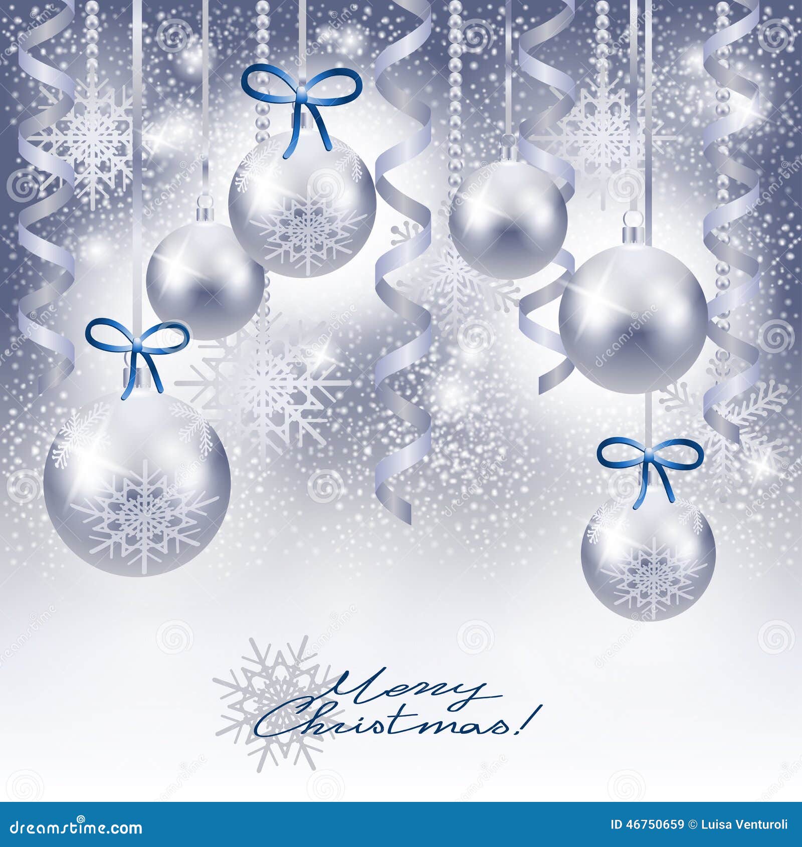 Silver Christmas Tree Stock Image | CartoonDealer.com #6987727