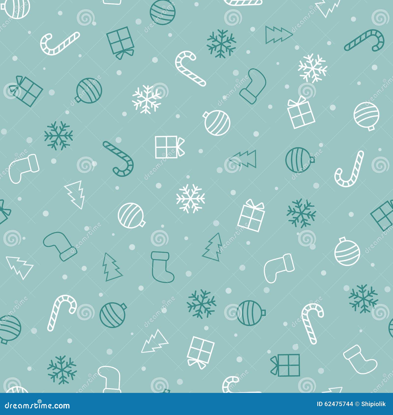 Christmas Background. Blue Seamless Pattern Stock Vector - Illustration ...