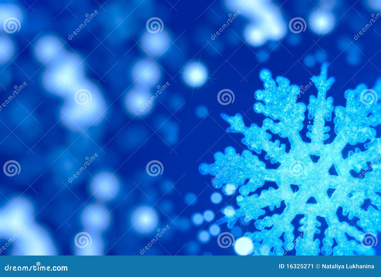 Christmas Background with a Large Snowflake Stock Illustration ...