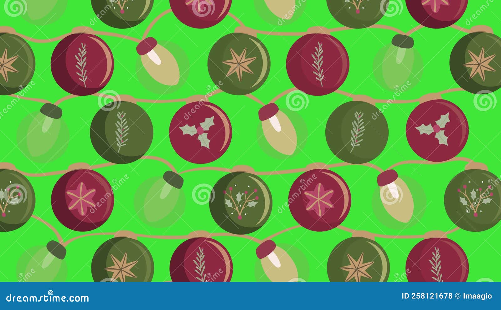 Christmas Background Loop Animation with Lights and Bubbles Stock ...
