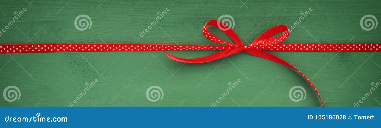 Traditional Red Ribbon Bow Border Stock Photo | CartoonDealer.com #46802124