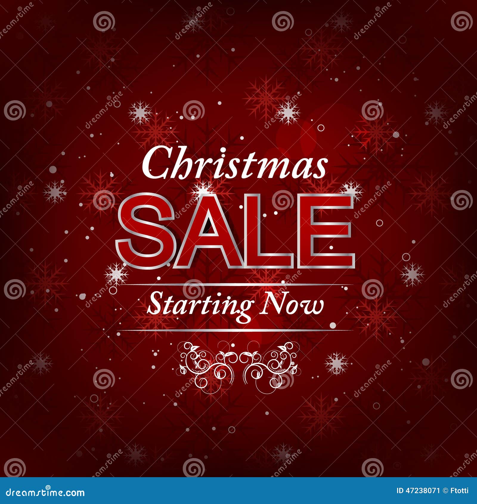 Christmas Background with Sale Offer Stock Vector - Illustration of ...