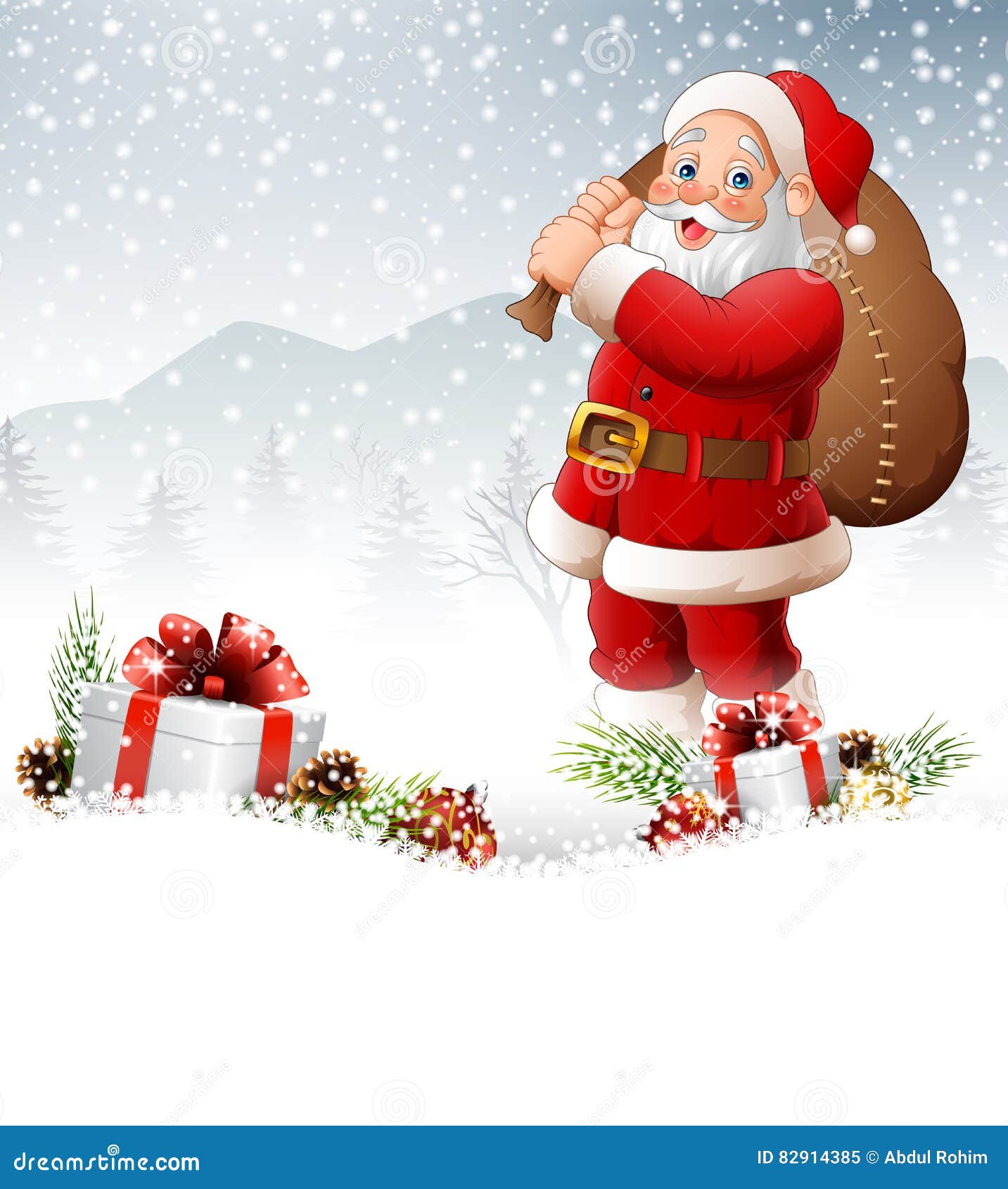 Santa Carrying Bag Stock Illustrations – 1,405 Santa Carrying Bag Stock ...