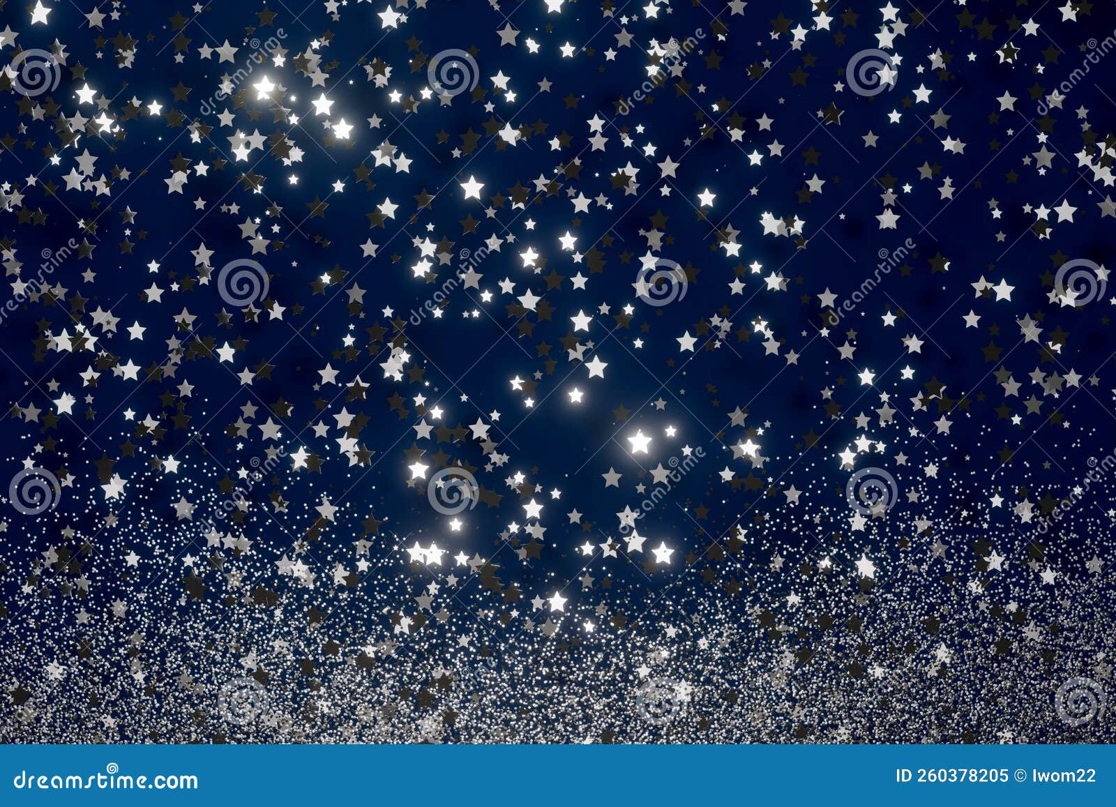 Christmas Background with Shining Stars Stock Illustration ...