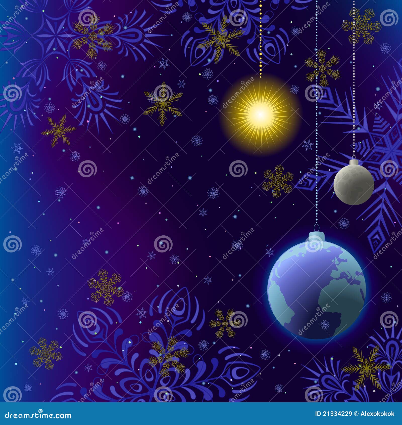 Christmas Background, Snow in Space Stock Vector - Illustration of card ...