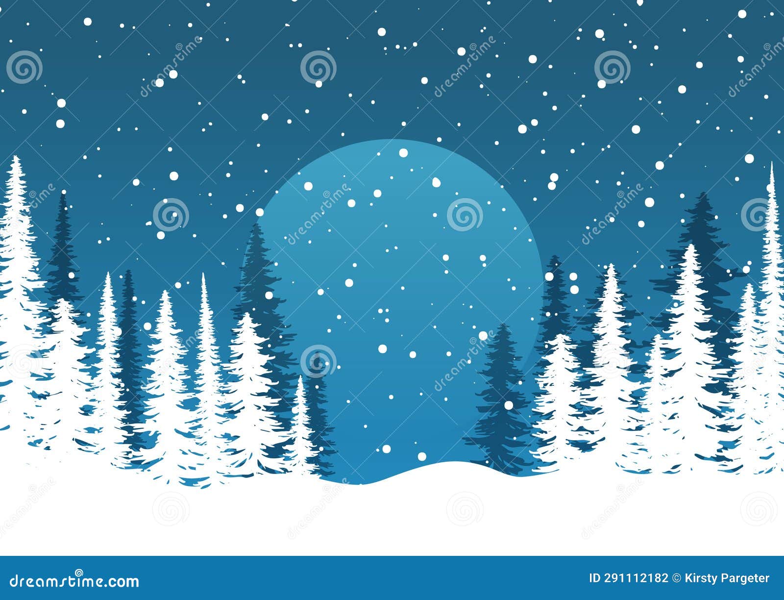 Snowy Tree Clip Art: White Tree With Snowflakes On White Background ...