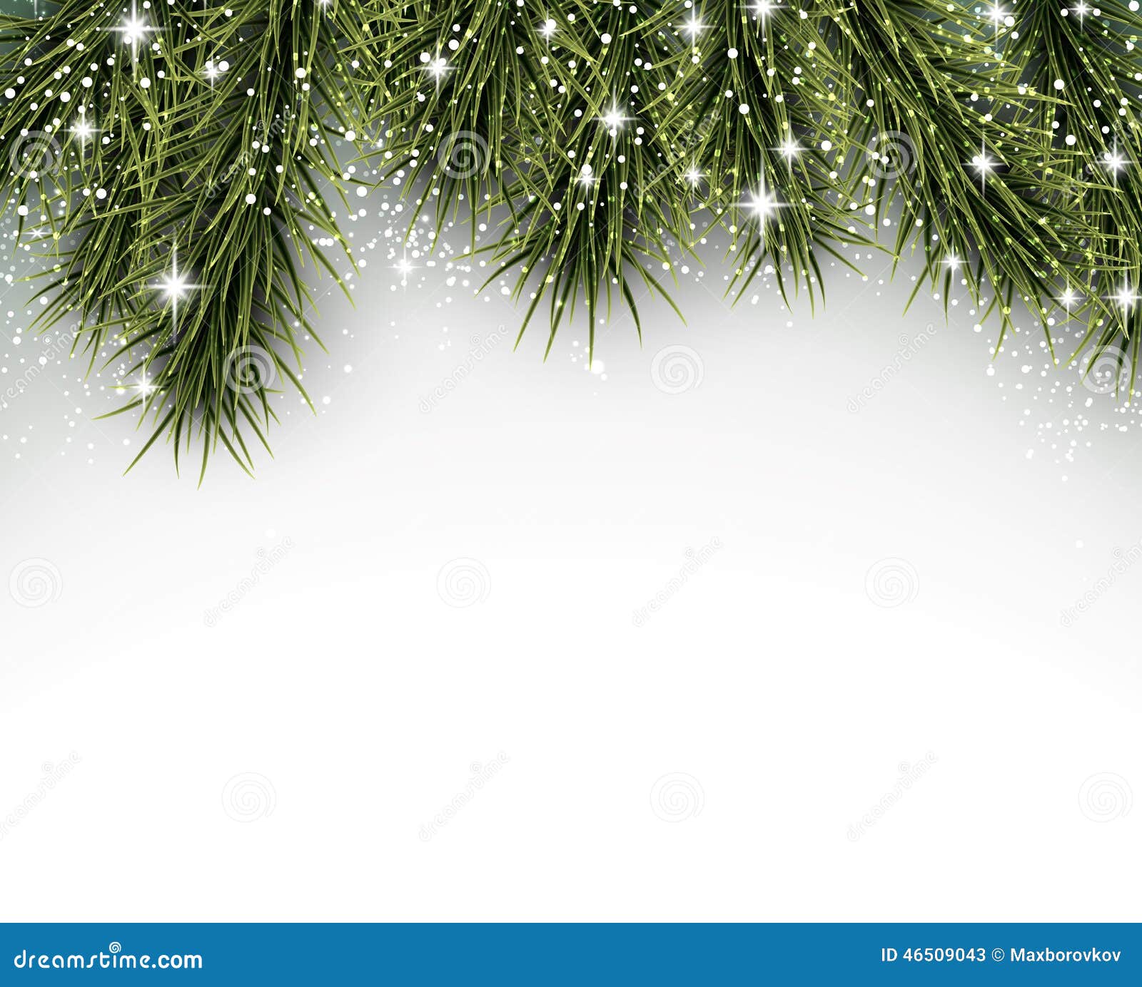 Christmas Background with Spruce Branches. Stock Vector - Illustration ...
