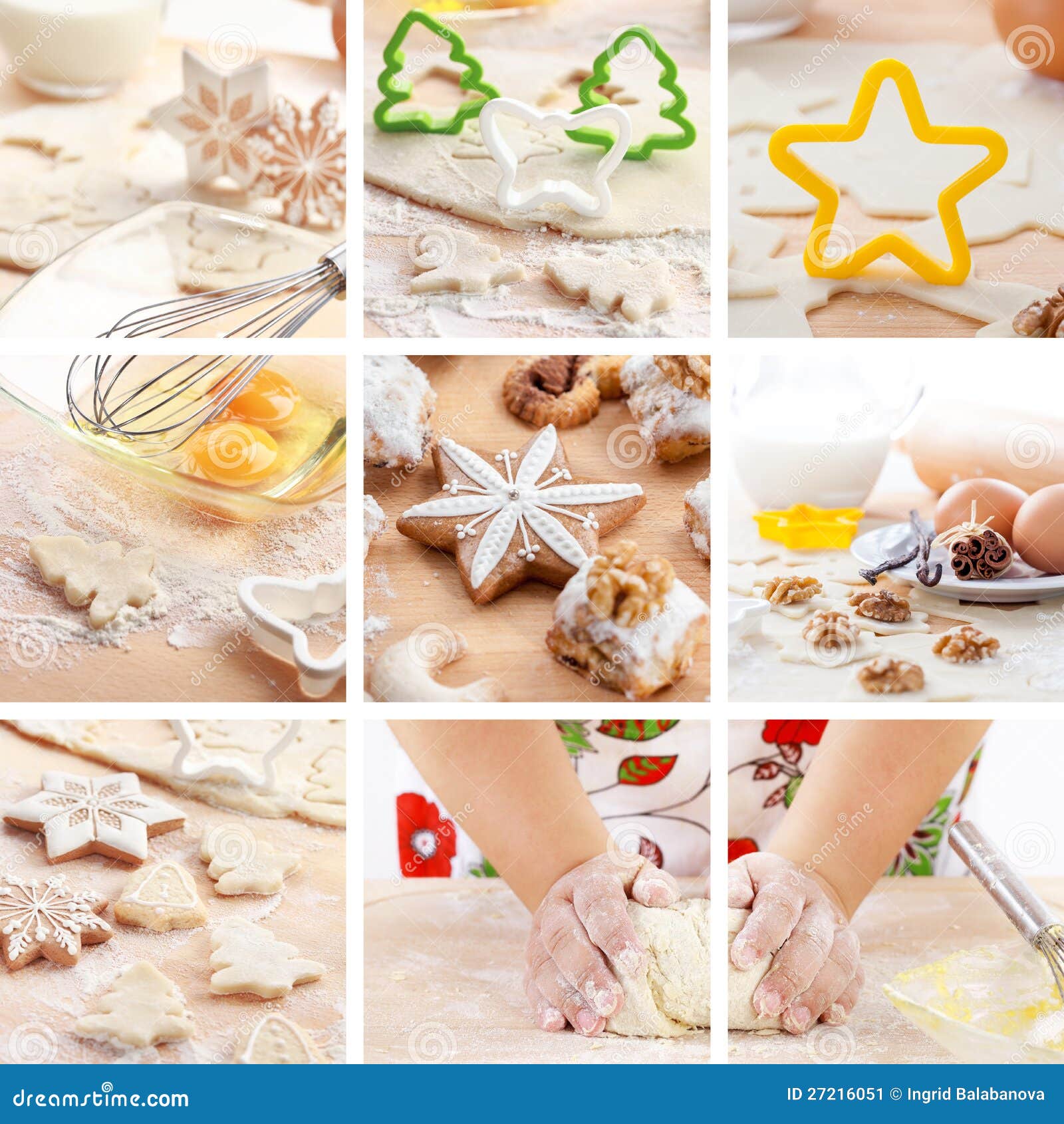 Christmas baking collage stock image. Image of gingerbread - 27216051