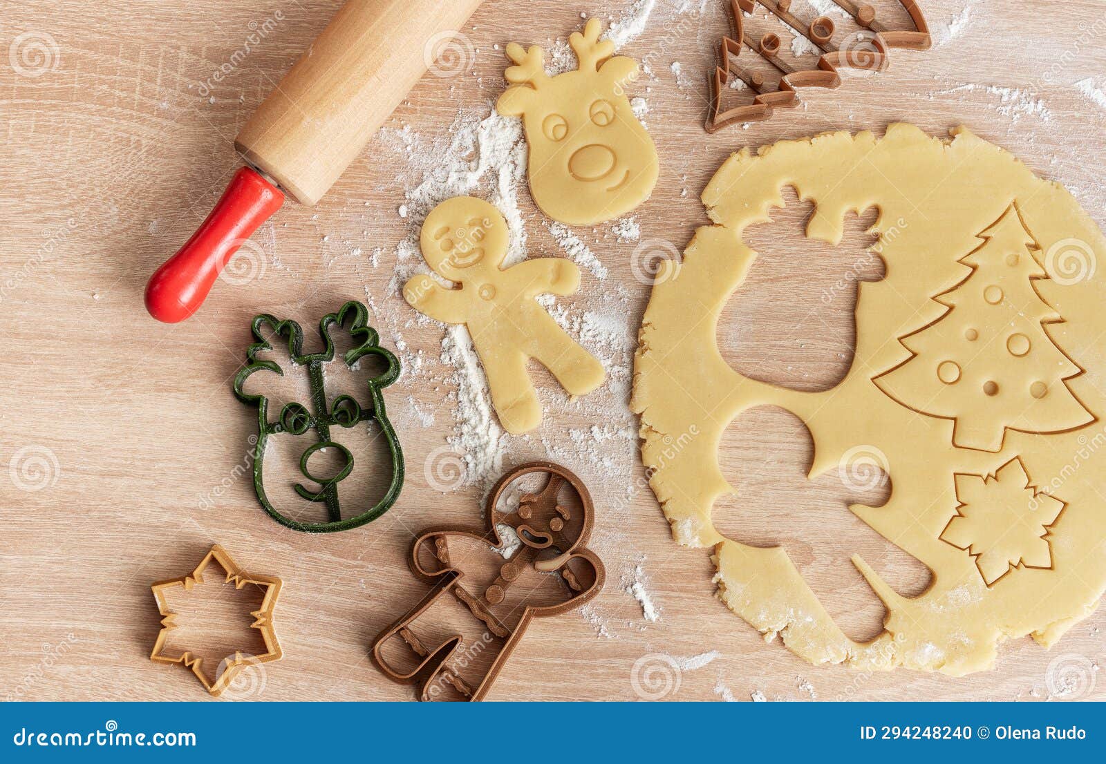 Christmas Baking, Gingerbread Cookies Stock Photo - Image of treat ...