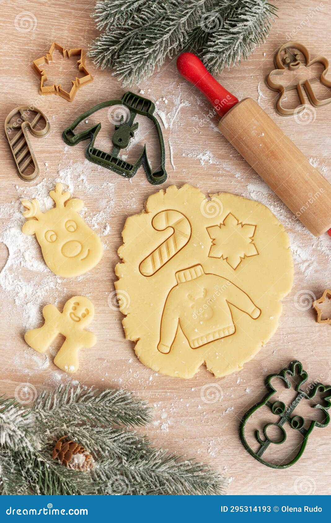 Christmas Baking, Gingerbread Cookies Stock Image - Image of food ...