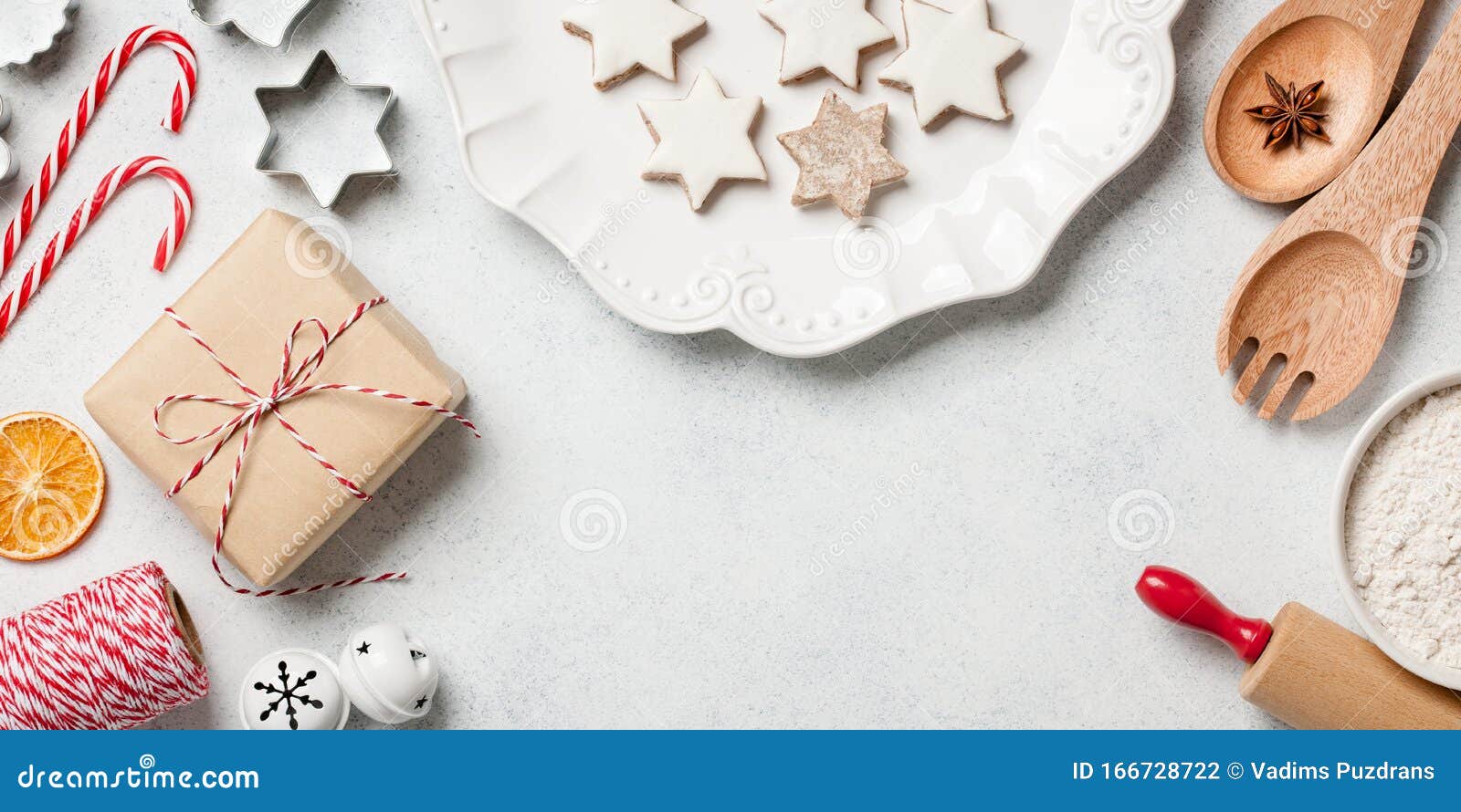 Christmas baking table stock photo. Image of shape, cooking - 166728722