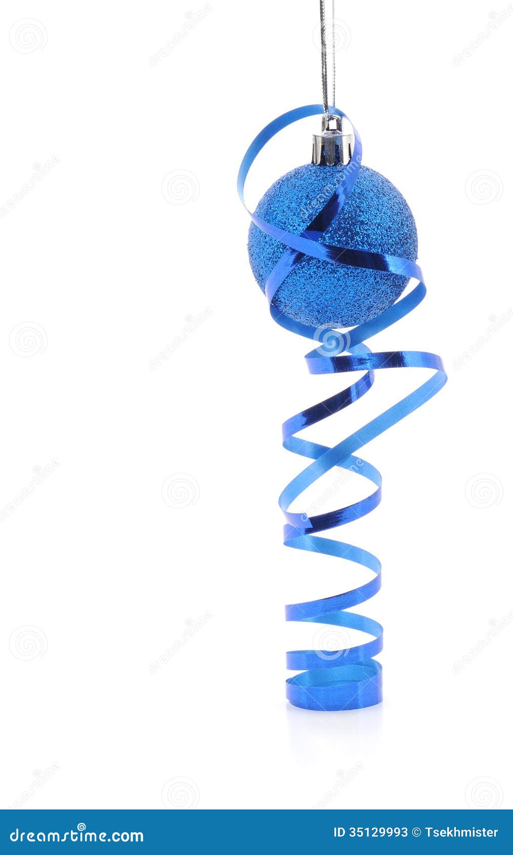 Christmas ball with ribbon stock image. Image of shiny - 35129993
