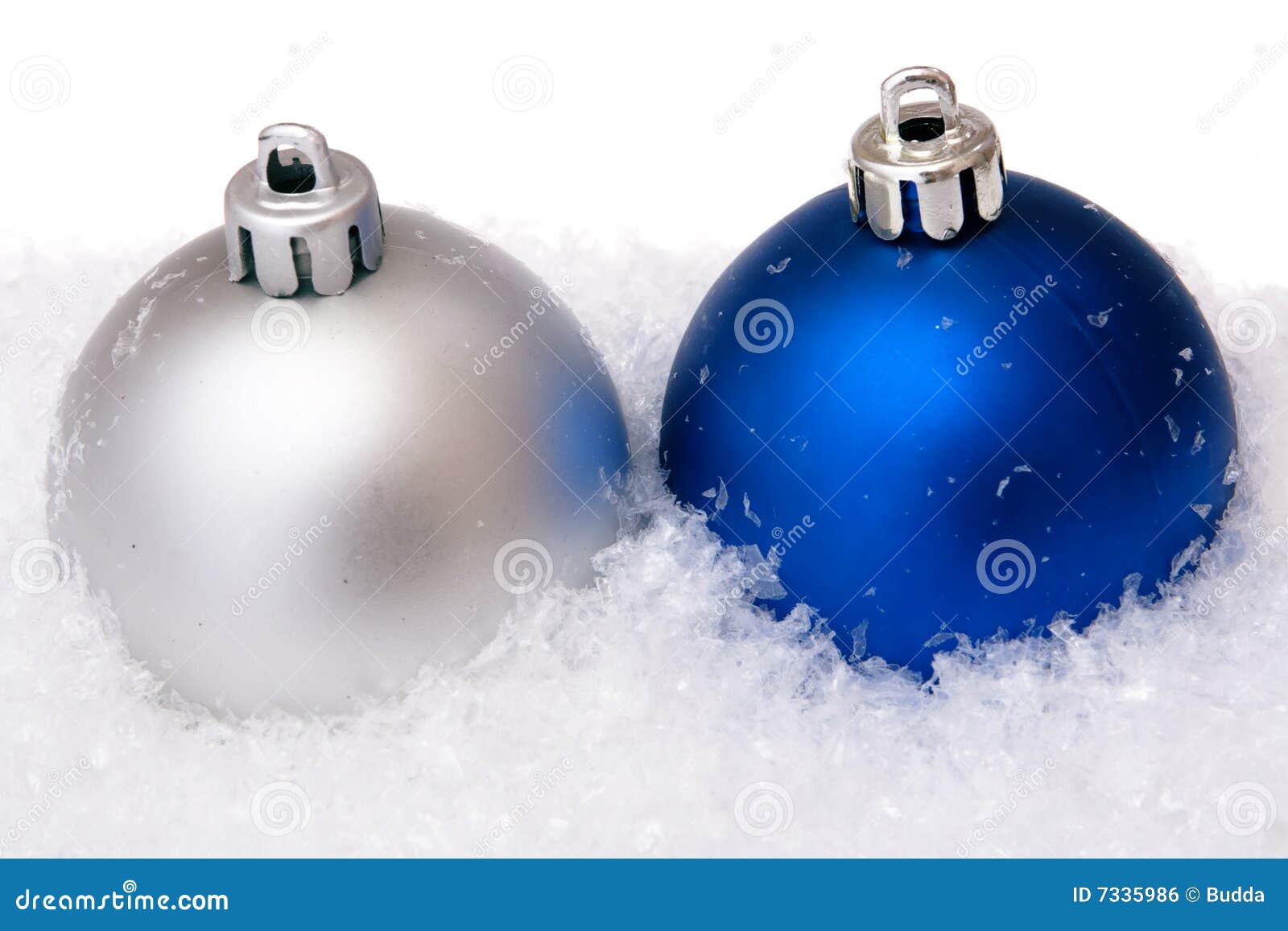 Christmas ball with snow stock photo. Image of celebration - 7335986