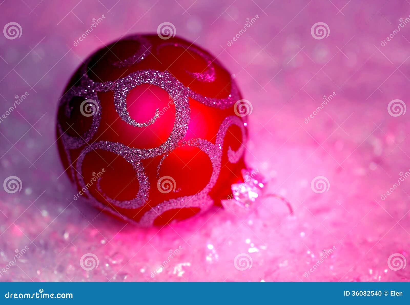 Christmas ball stock photo. Image of season, snowy, glow - 36082540
