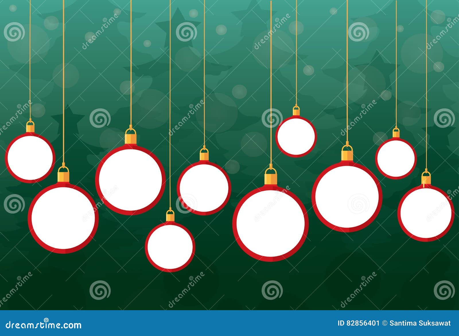Christmas Balls Background Vector Stock Vector - Illustration of ...