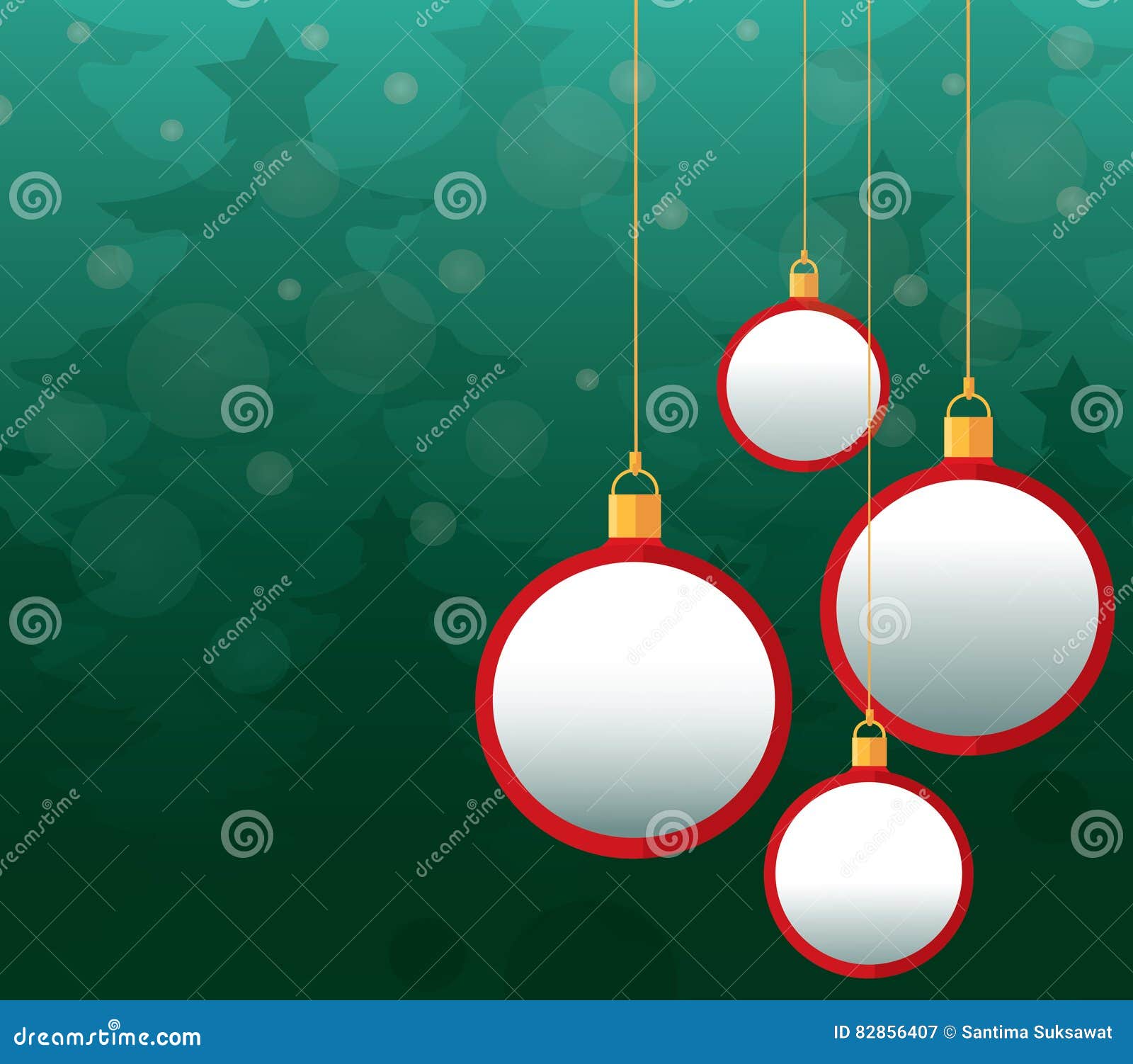 Christmas Balls Background Vector Stock Vector - Illustration of ...