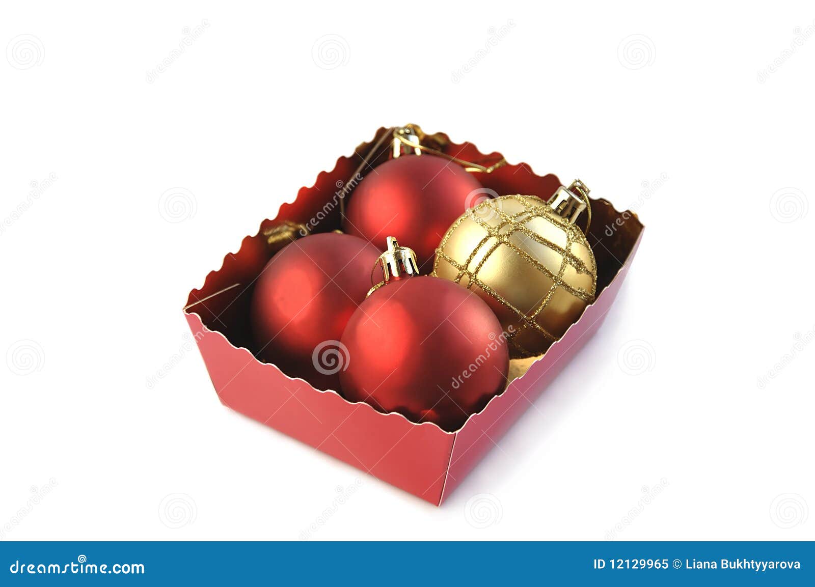 Christmas Balls in the Box. Stock Image - Image of sphere, fragile ...