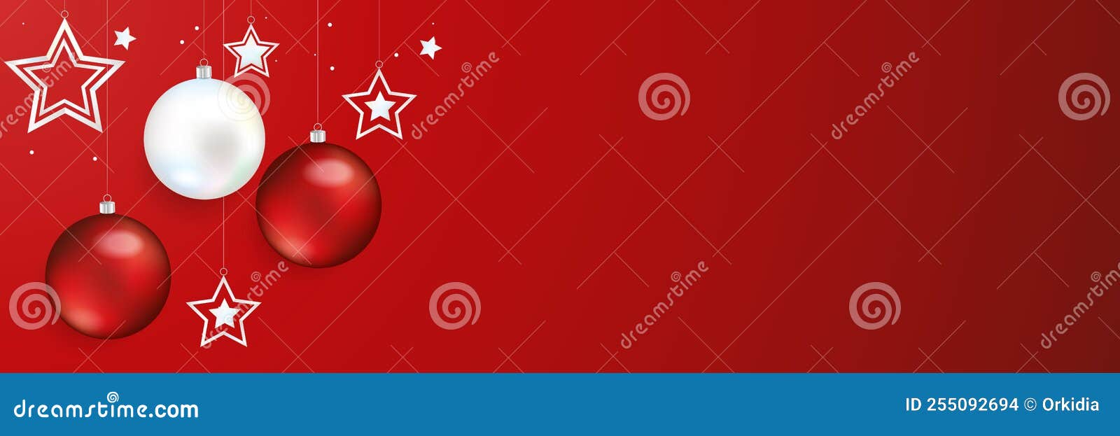 Christmas Balls Design Banner Stock Vector - Illustration of vector ...