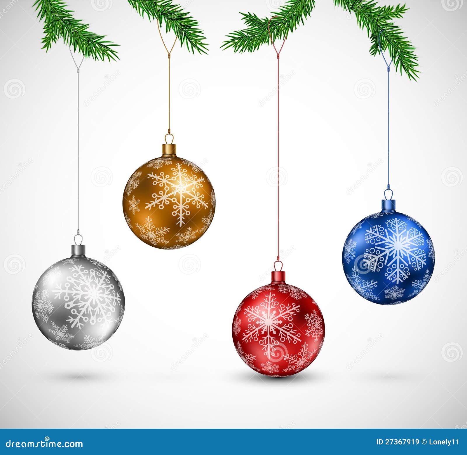 Christmas balls hanging stock vector. Illustration of silver - 27367919 Christmas balls hanging stock vector. Illustration of silver - 27367919