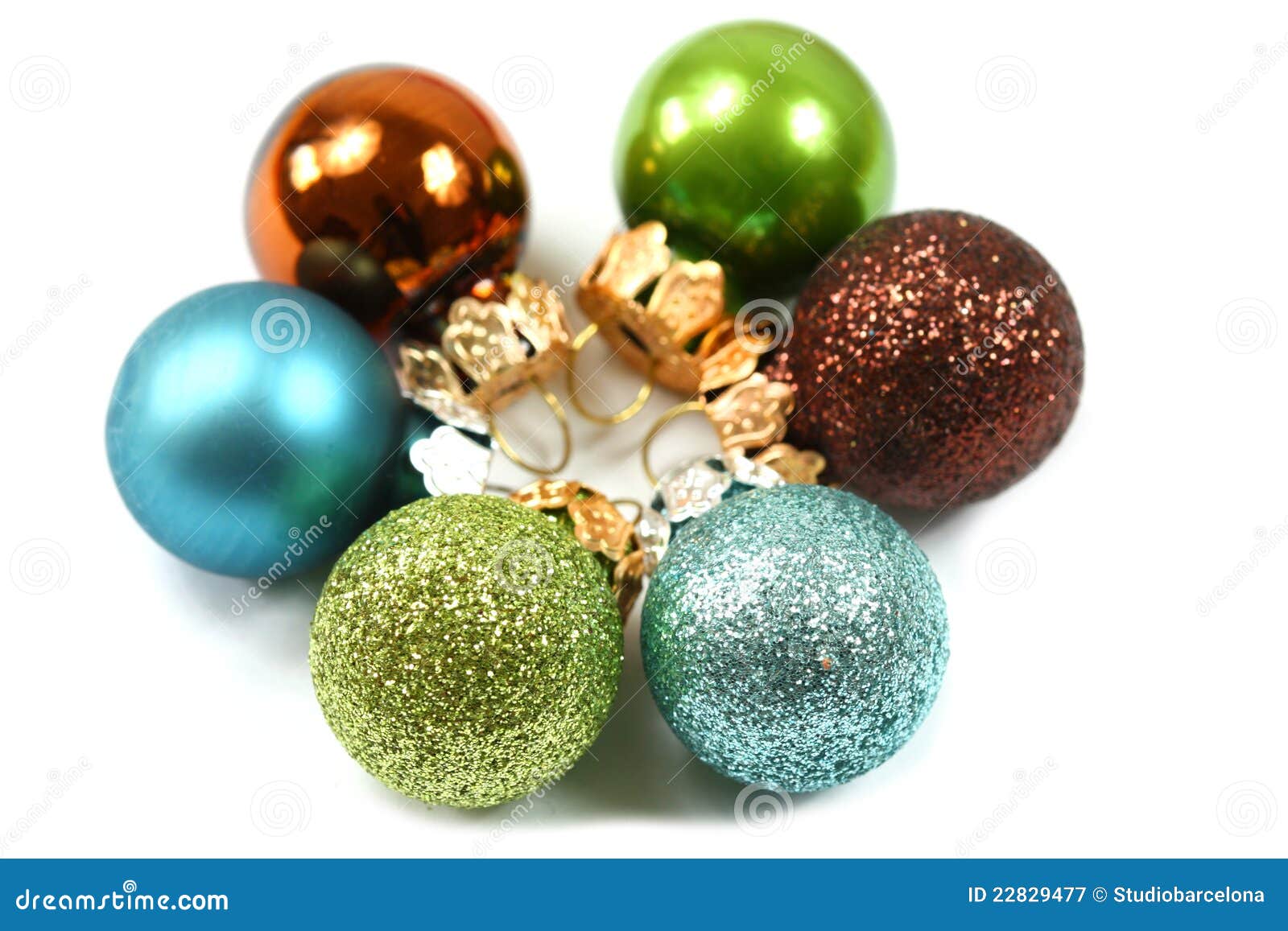 Christmas balls isolated stock image. Image of decorative - 22829477