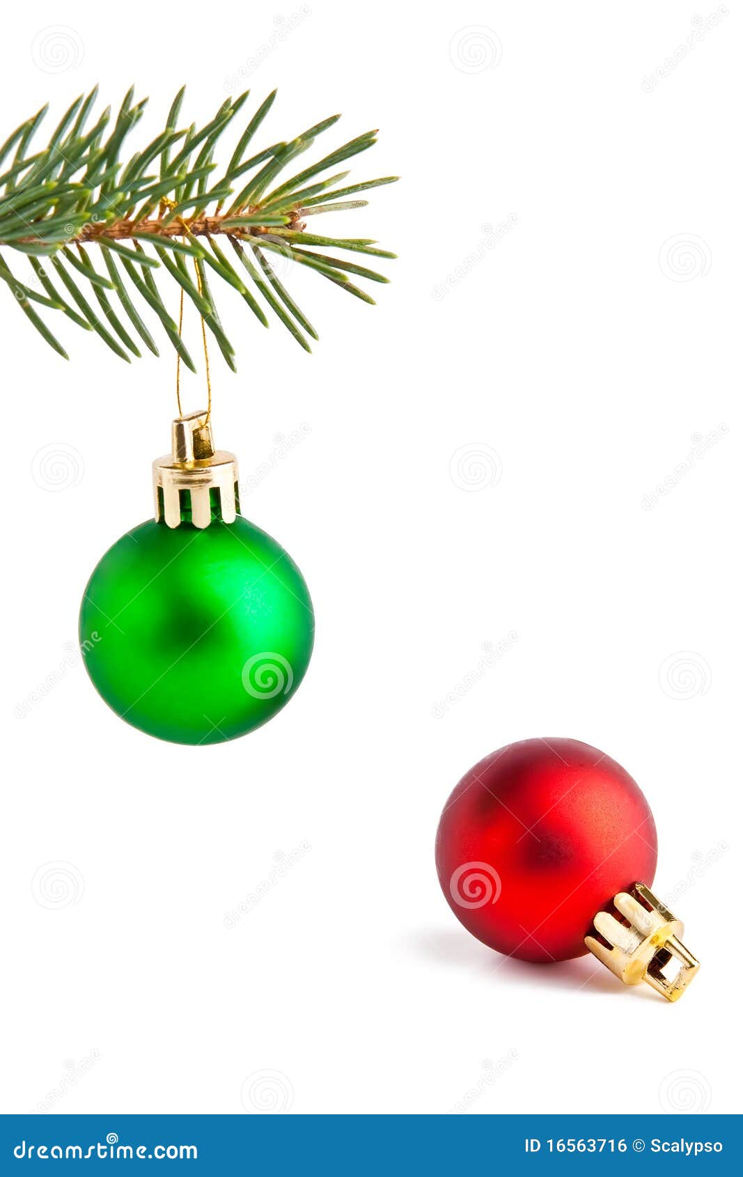 Christmas Balls on the Pine-tree Stock Photo - Image of xmas, spruce ...