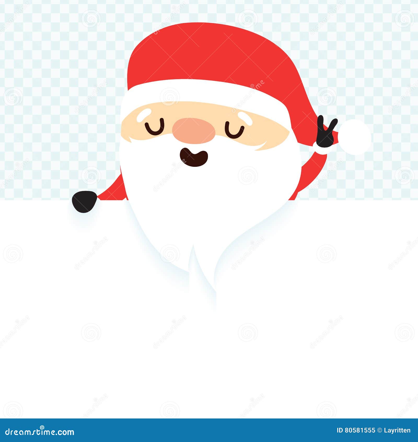 Christmas Banner with Santa Claus. Stock Vector - Illustration of card ...