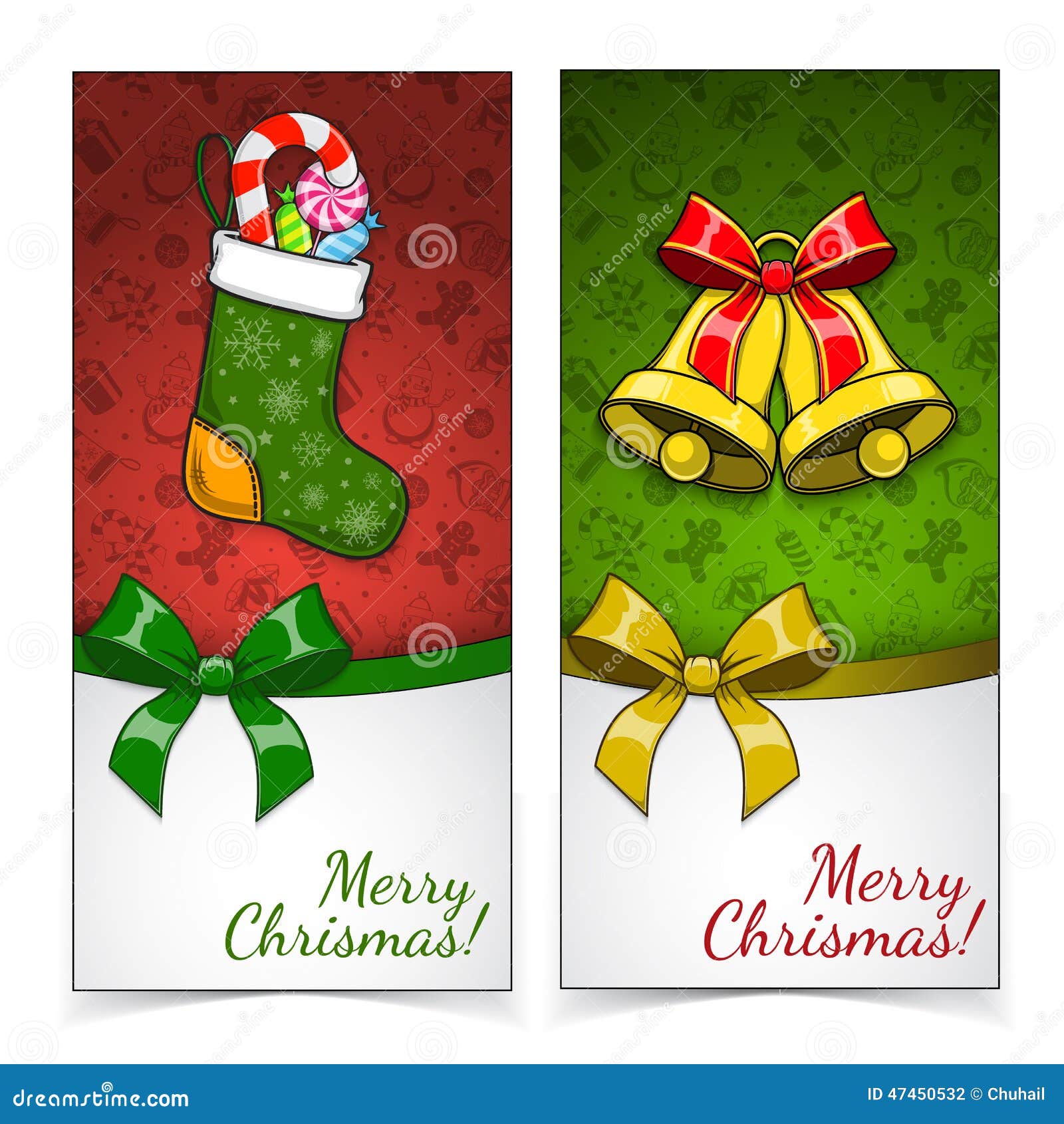 Christmas Banners. Presents and Decorations on Stock Vector ...
