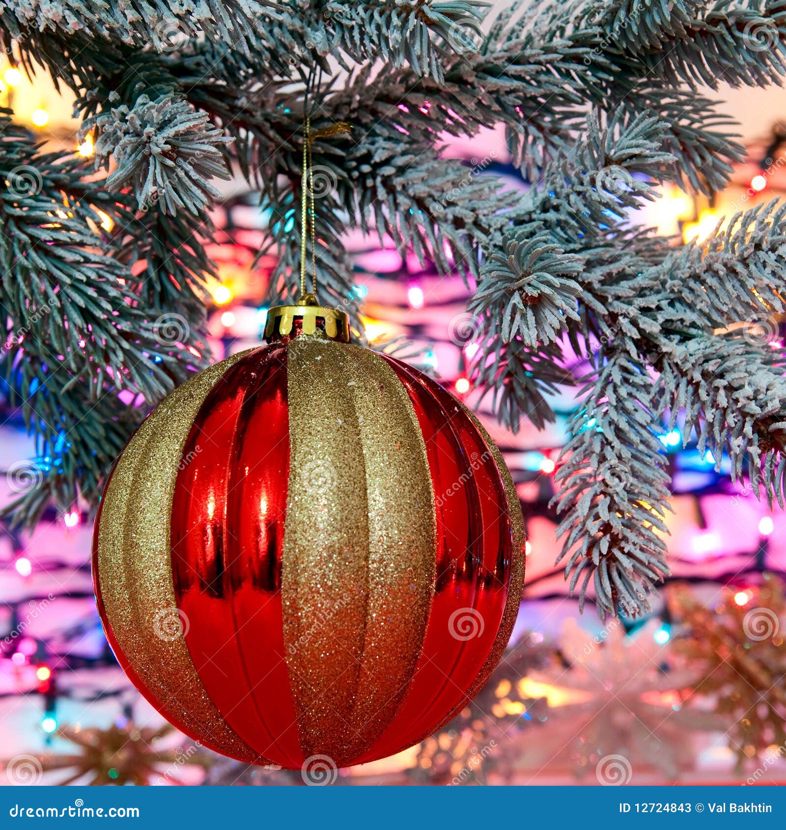Christmas bauble stock image. Image of conifer, balls - 12724843