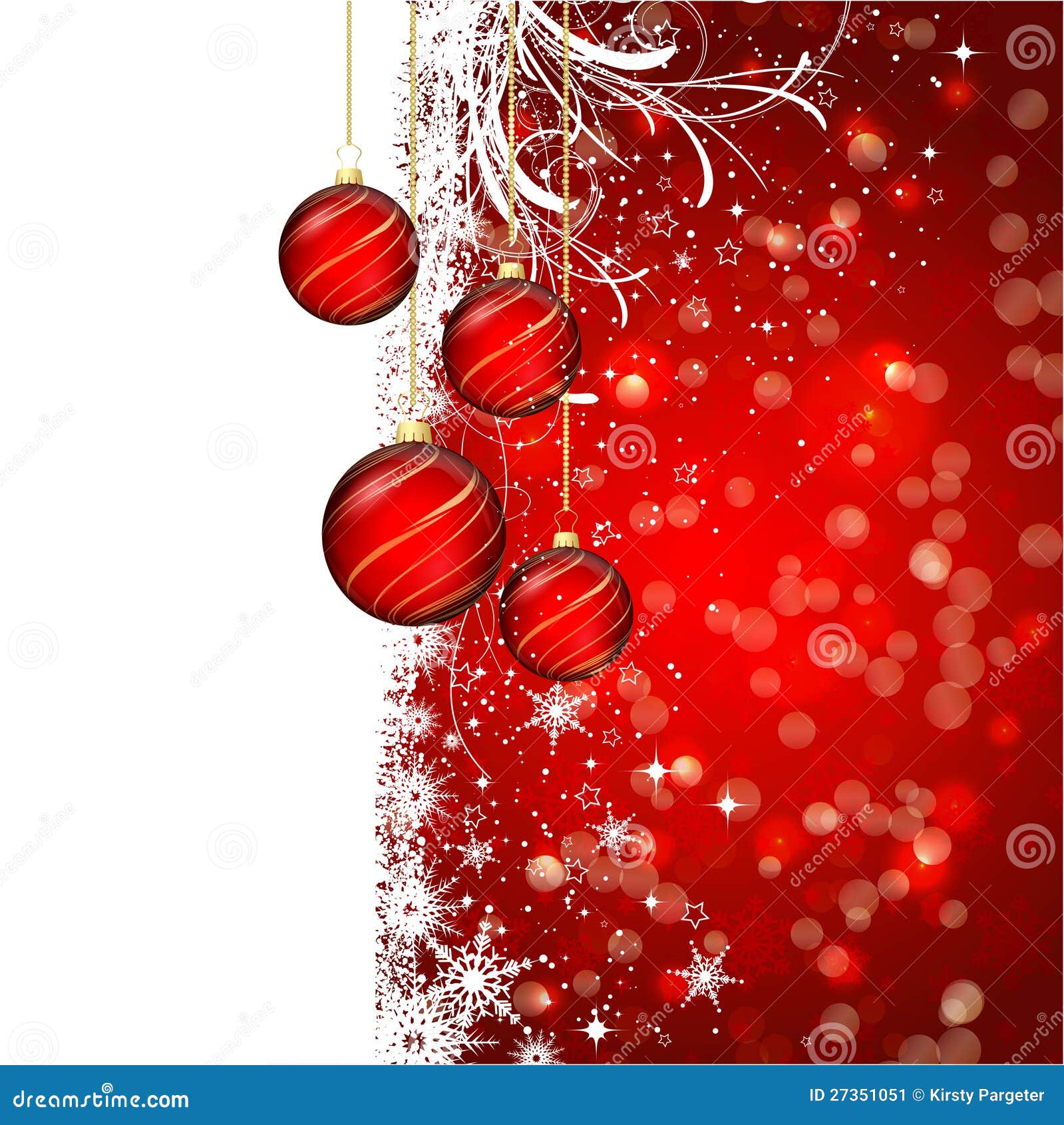 Christmas Bauble Background Stock Vector - Illustration of background ...