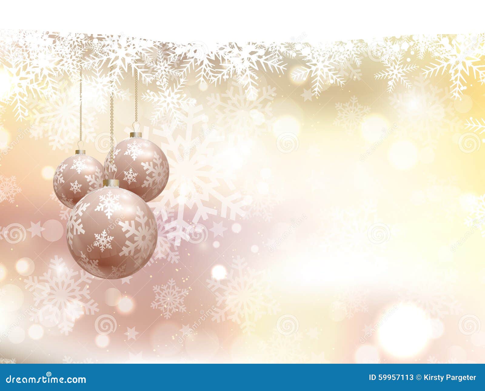 Christmas Bauble Background Stock Vector - Illustration of year, eps10 ...