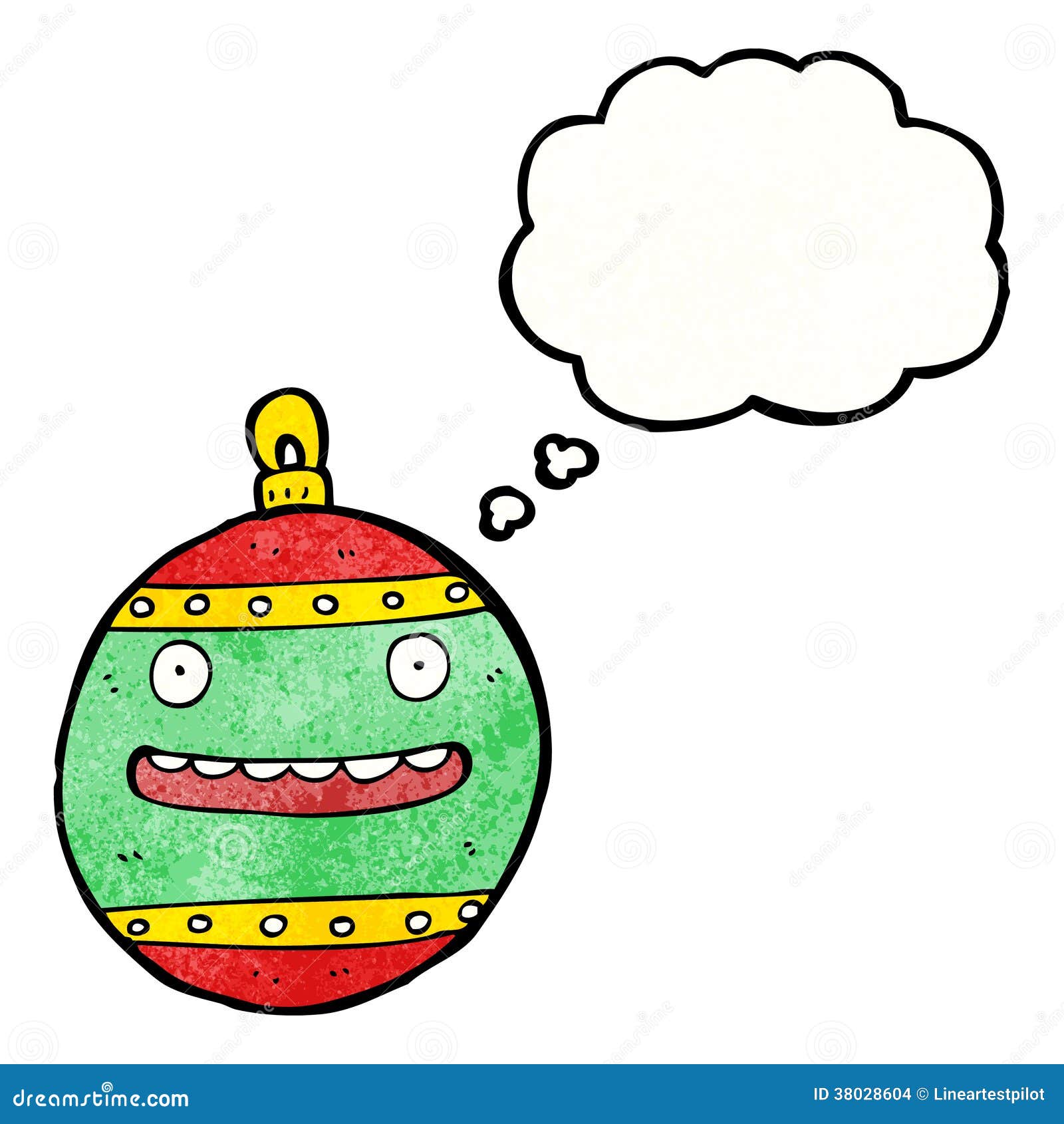 Christmas Bauble Cartoon Character Stock Vector - Illustration of ...